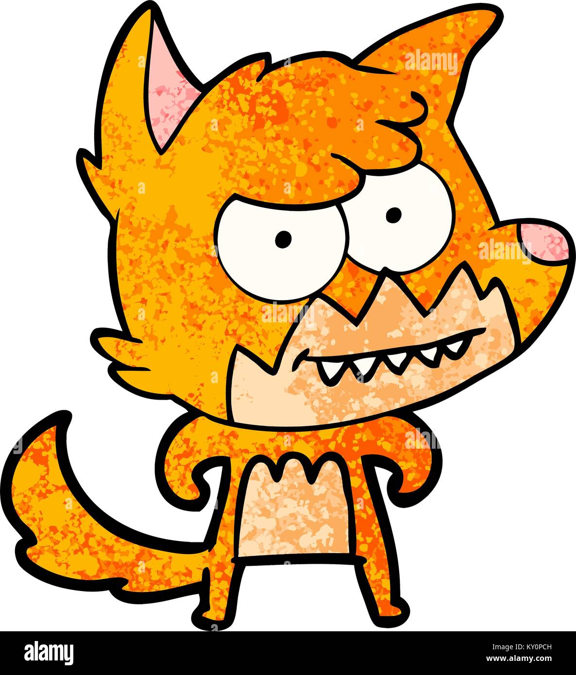 cartoon grinning fox Stock Vector Image & Art - Alamy