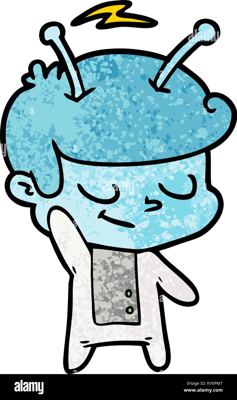 friendly cartoon spaceman Stock Vector Image & Art - Alamy