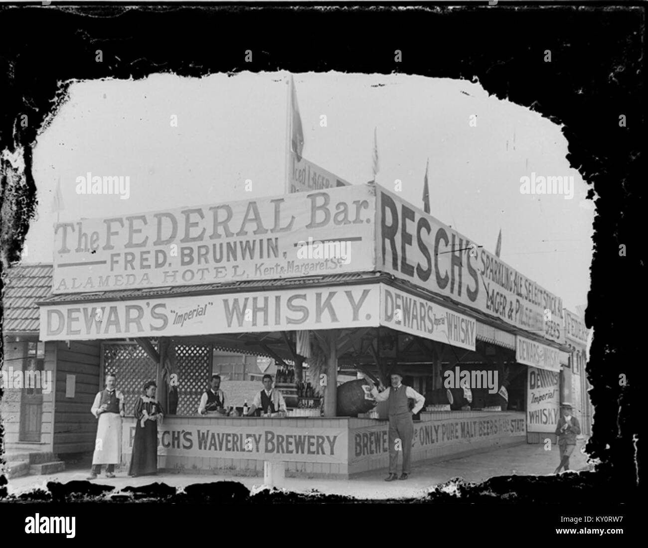 The Federal Bar, operated by Fred Brunwin in the Alamada Hotel, was a ...