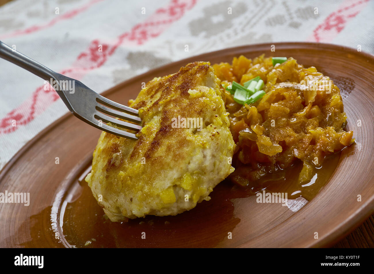 Kotlet Kurczeta - Polish Breaded Chicken Cutlets Stock Photo - Alamy