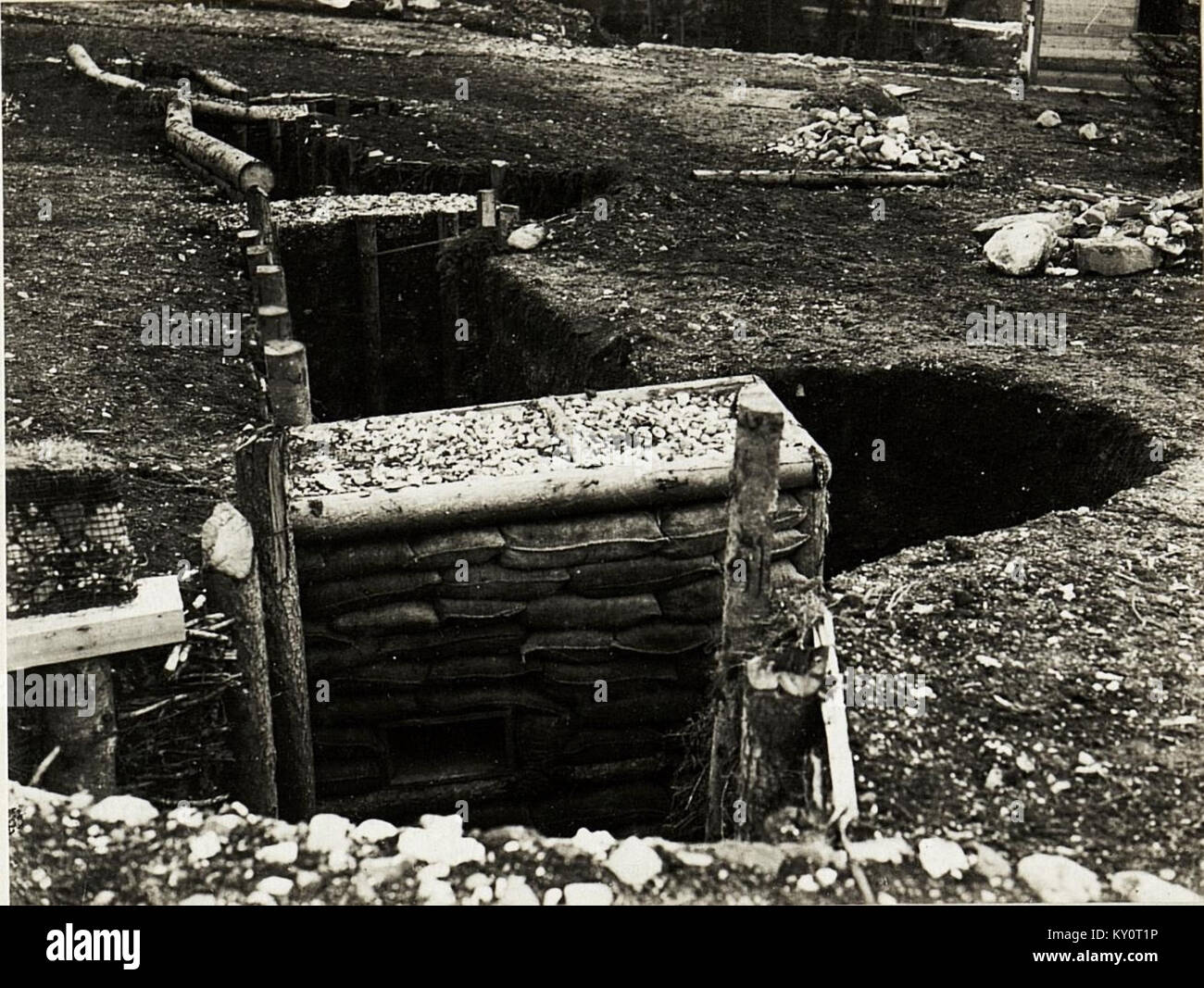 Trench systems wwi hi-res stock photography and images - Alamy