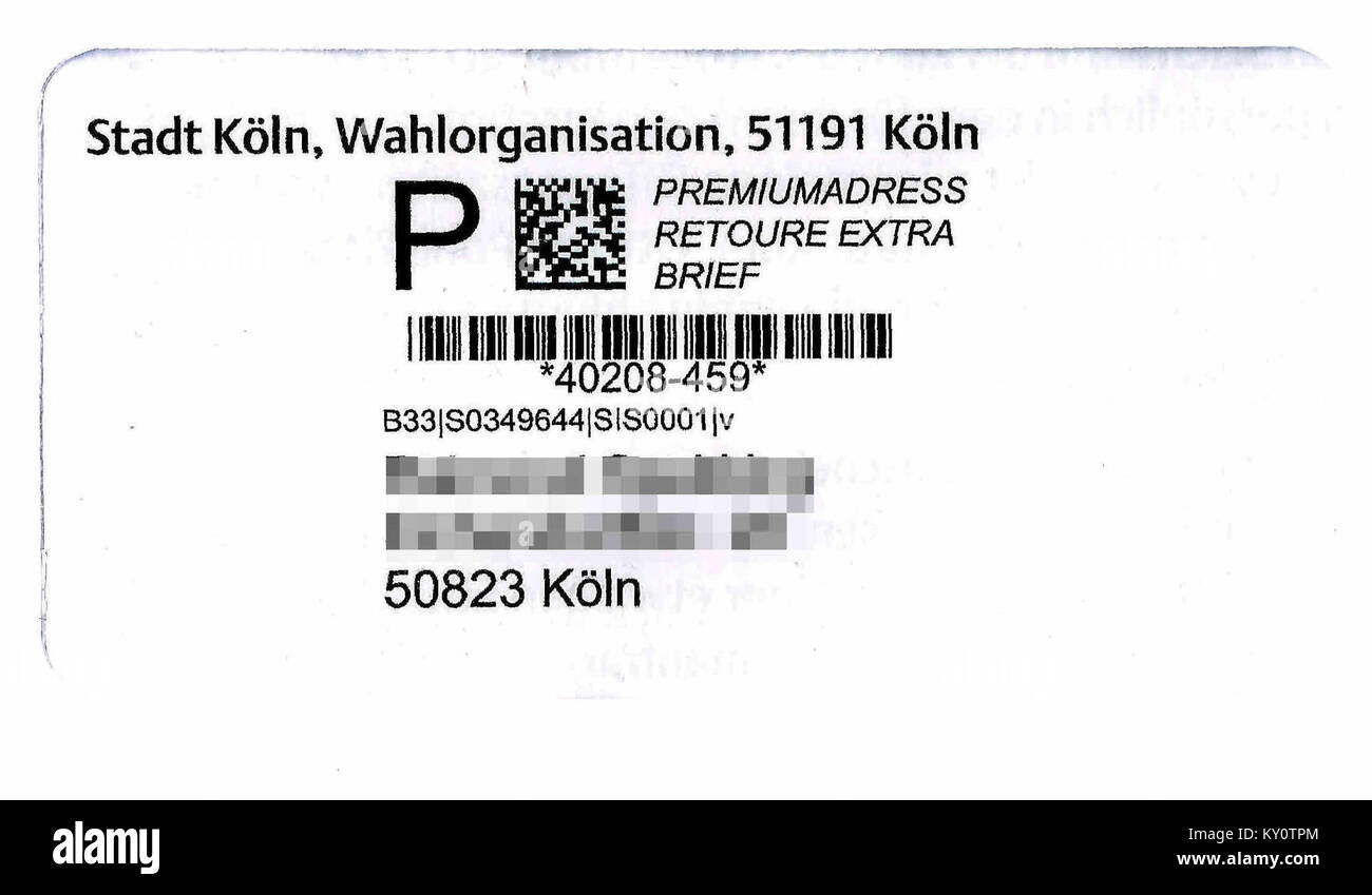 This image depicts a section of a franked envelope, part of postal ...