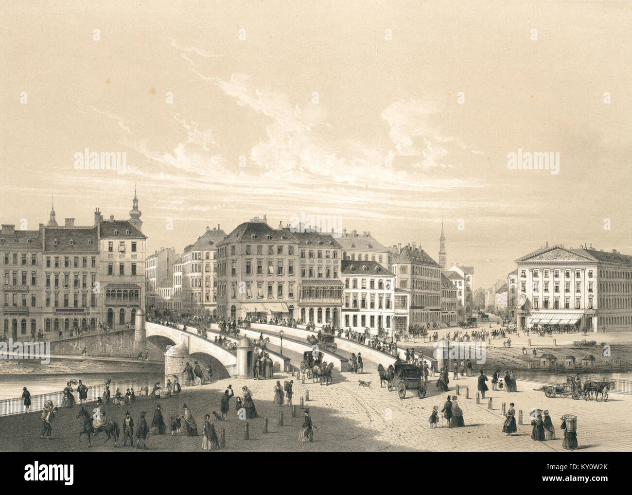 Ferdinandsbrücke is a historic bridge in Germany, built around 1840. It ...