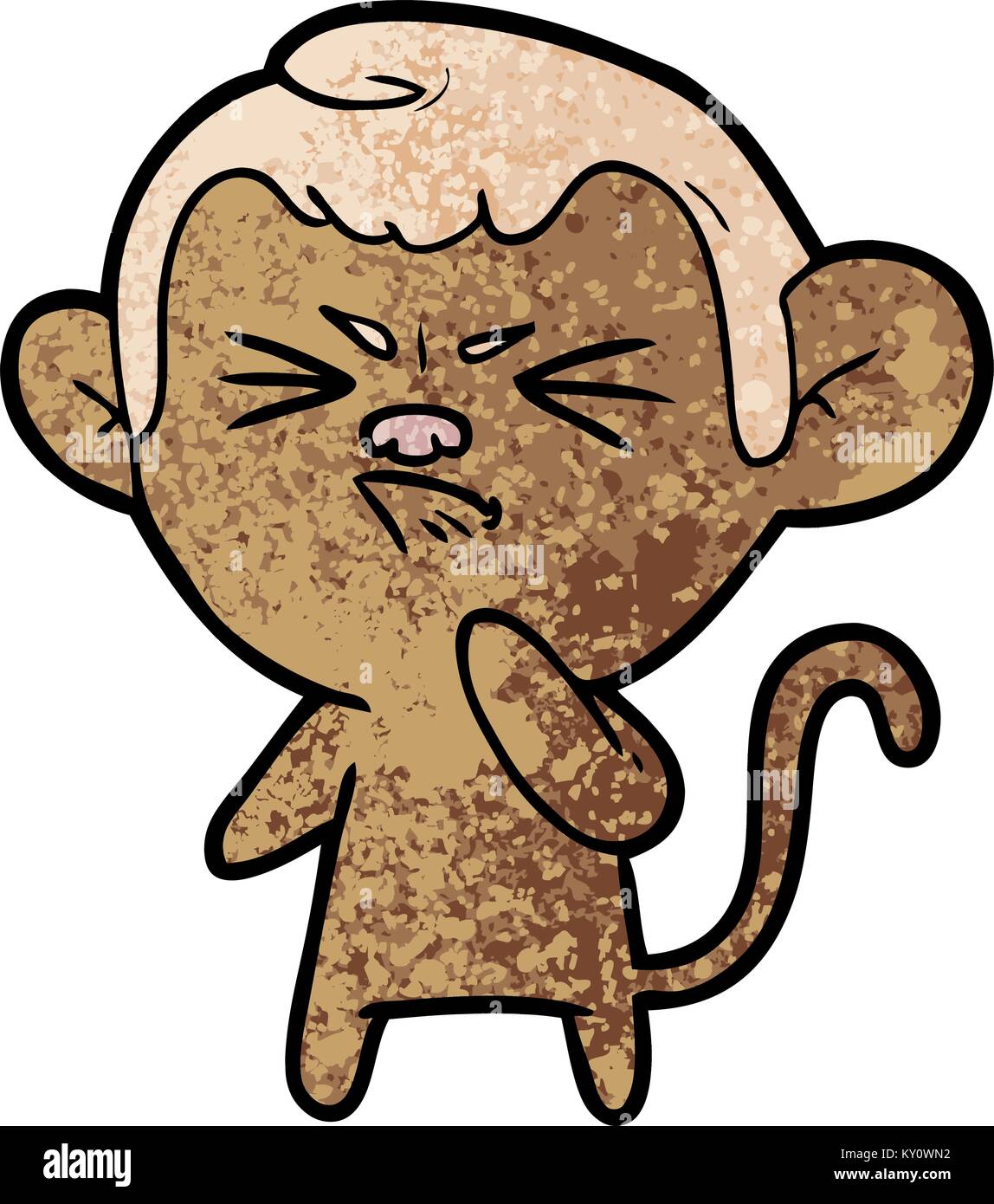 cartoon angry monkey Stock Vector Image & Art - Alamy