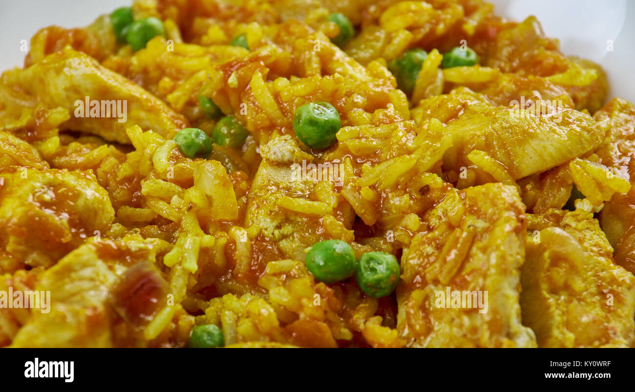 arroz chaufa de pollo - fried rice mixed with chicken , Peruvian food ...