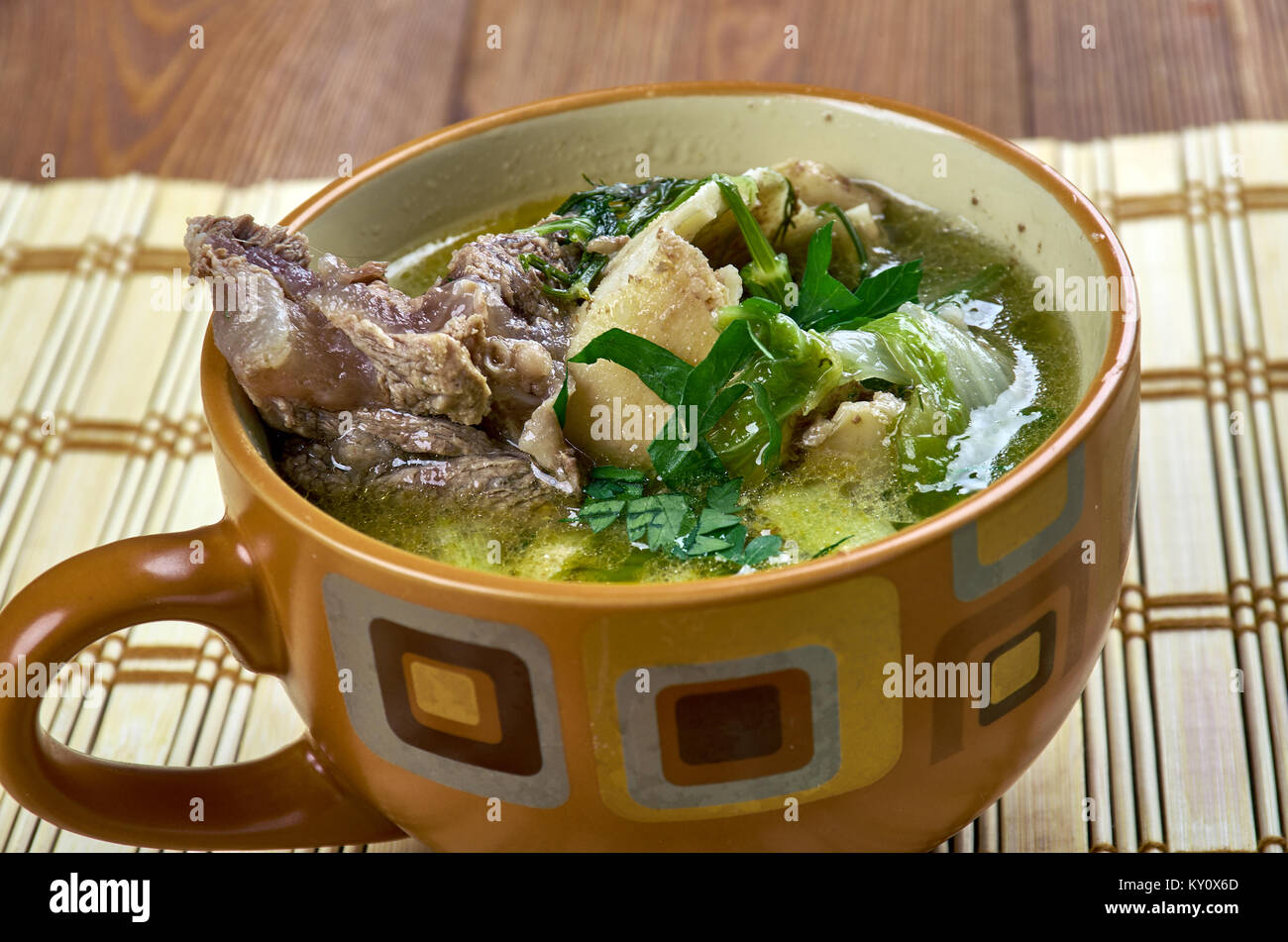 Paсa Сorbası - Khash; dish of boiled cow ,traditional dish in ...