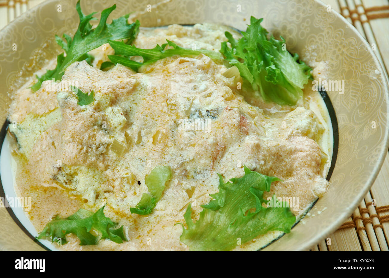 Fijian Indian Fish Curry , south indian food , close up Stock Photo - Alamy