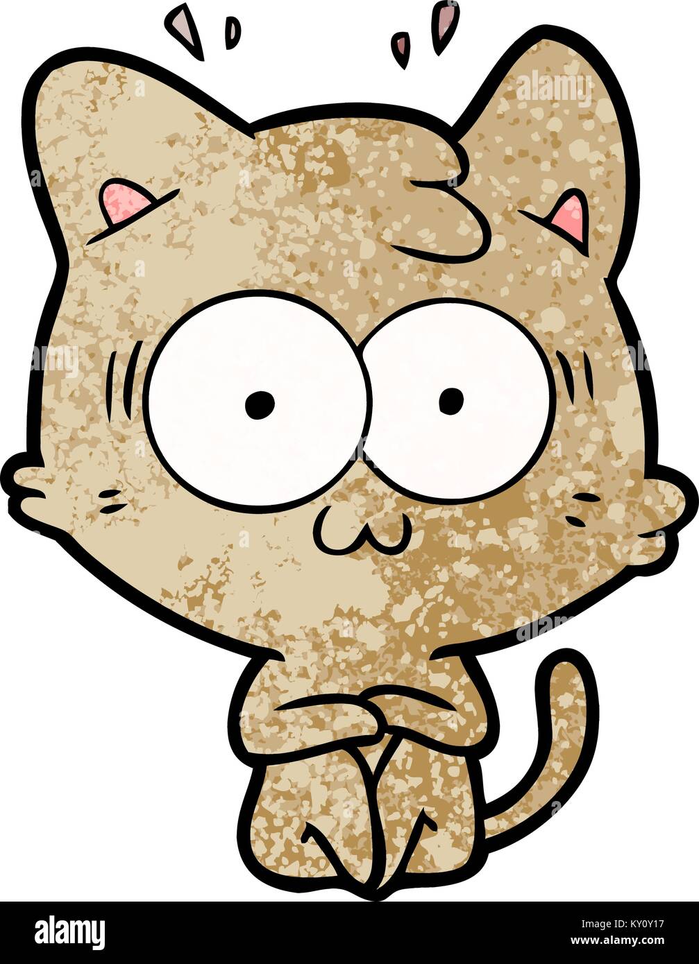 cartoon surprised cat Stock Vector Image & Art - Alamy