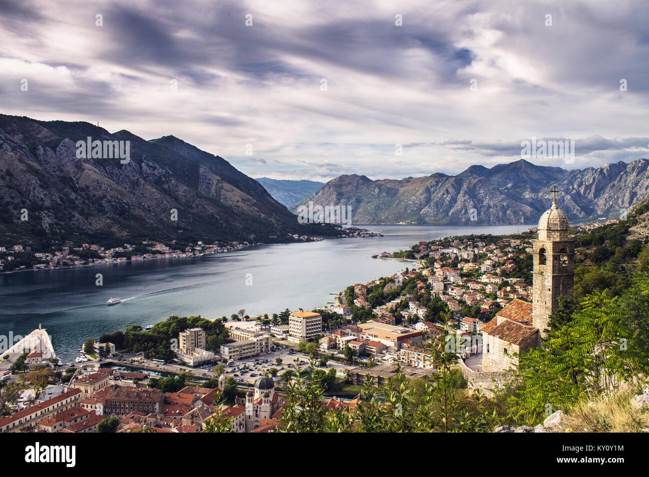 View of Kotor Bay. Montenegro, Balkans Stock Photo - Alamy