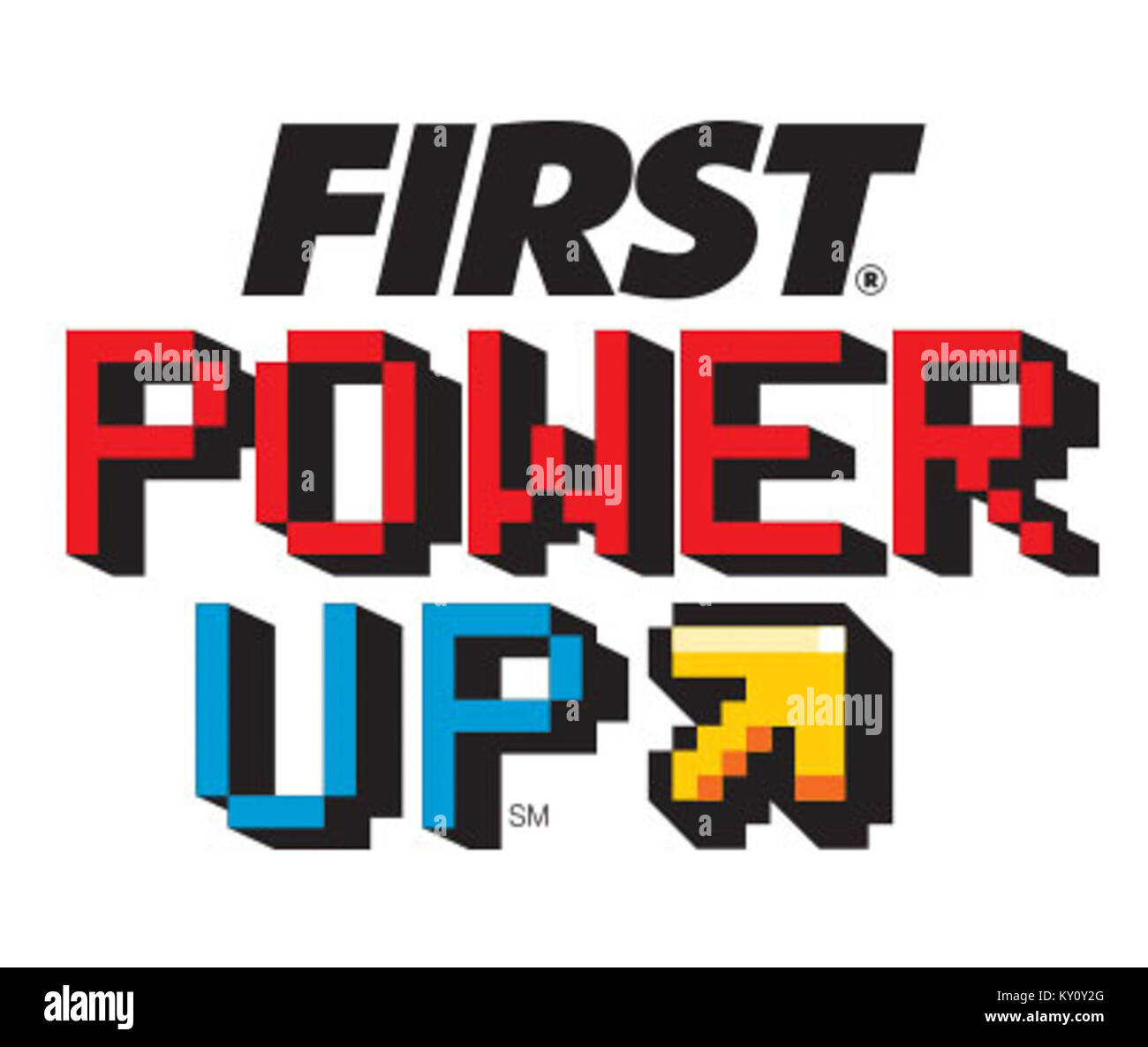 FIRST Power Up logo (original Stock Photo - Alamy
