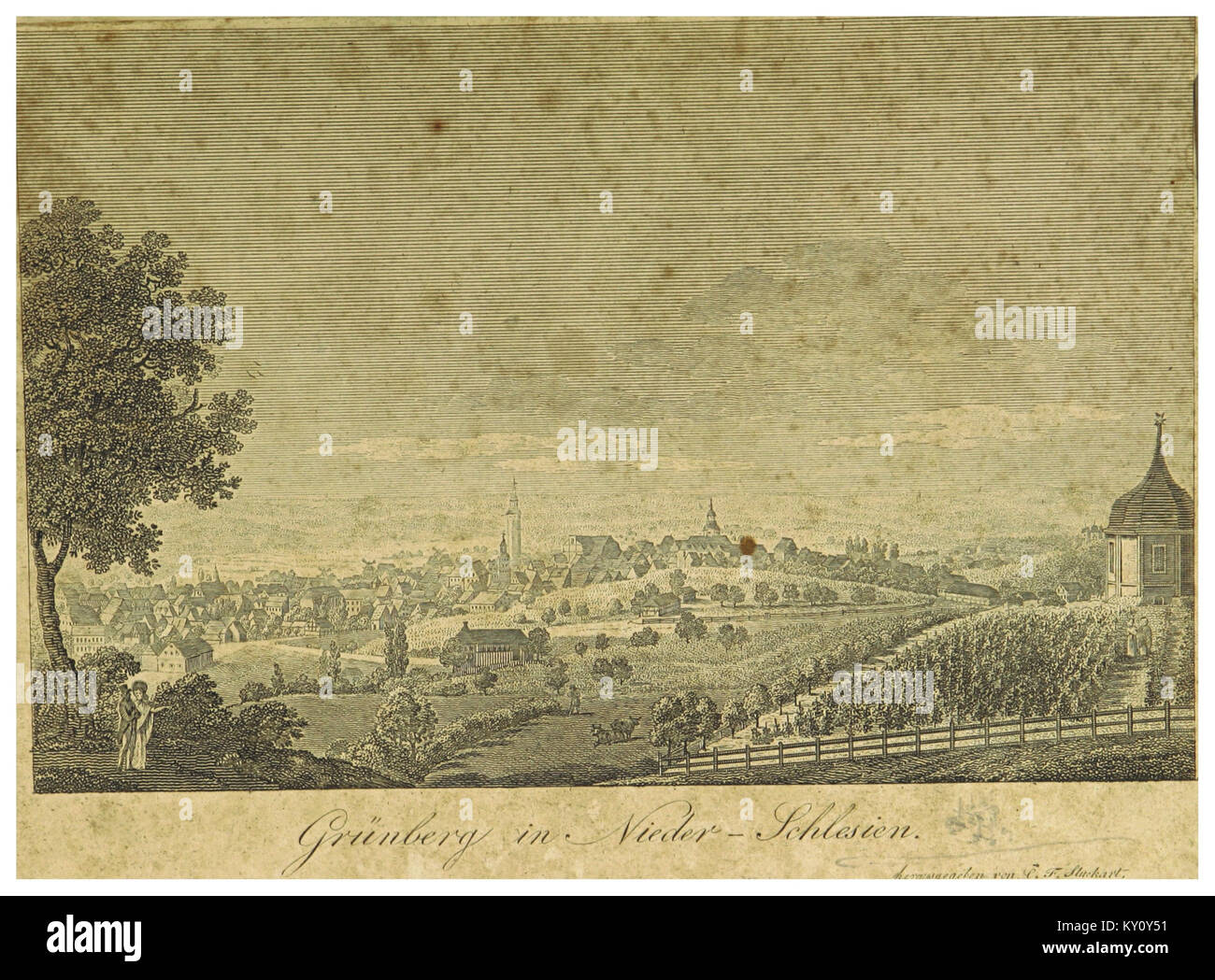 Stuckart 1819 schlesien grunberg in nied schlesien hi-res stock ...