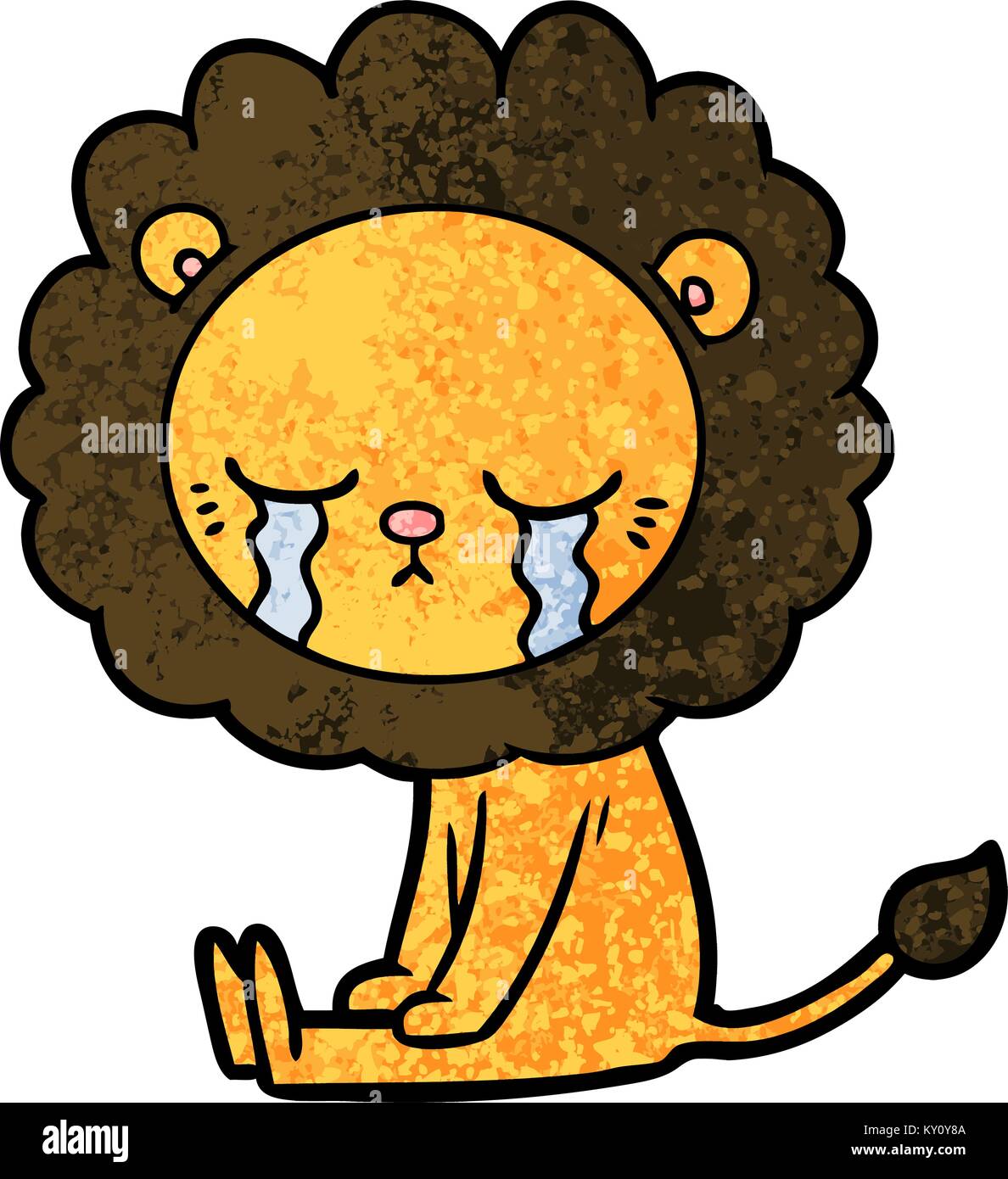 crying cartoon lion Stock Vector Image & Art - Alamy