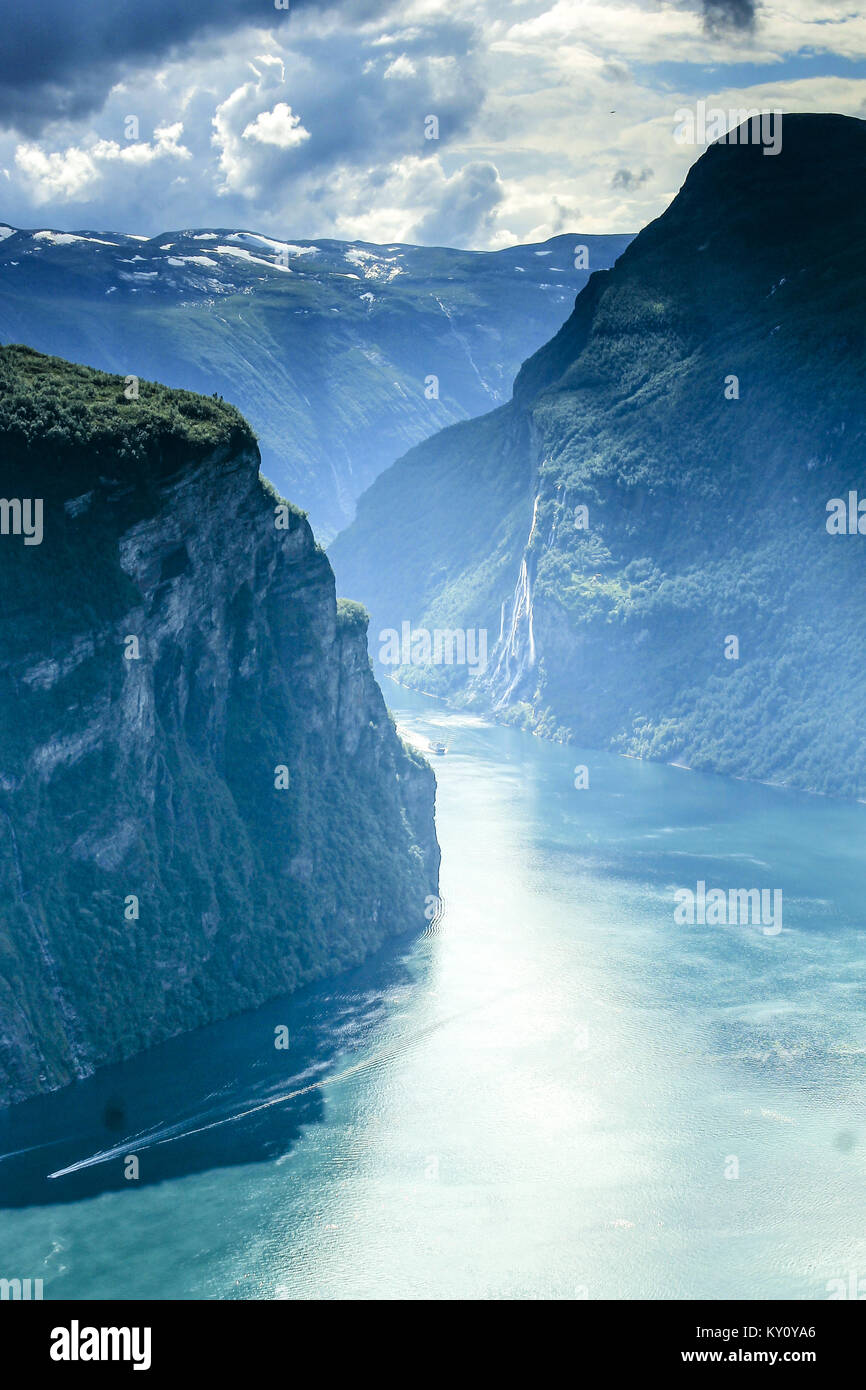Scenic Norwegian Beautiful Fjord Landscape Stock Photo - Alamy