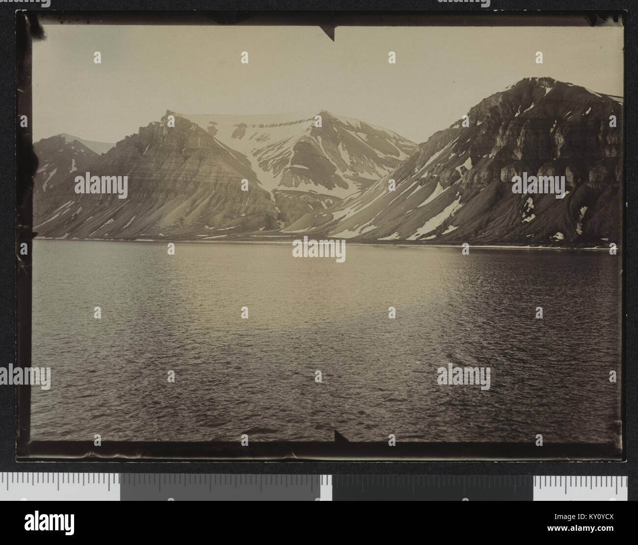 This image captures the breathtaking landscape of Svalbard, including ...