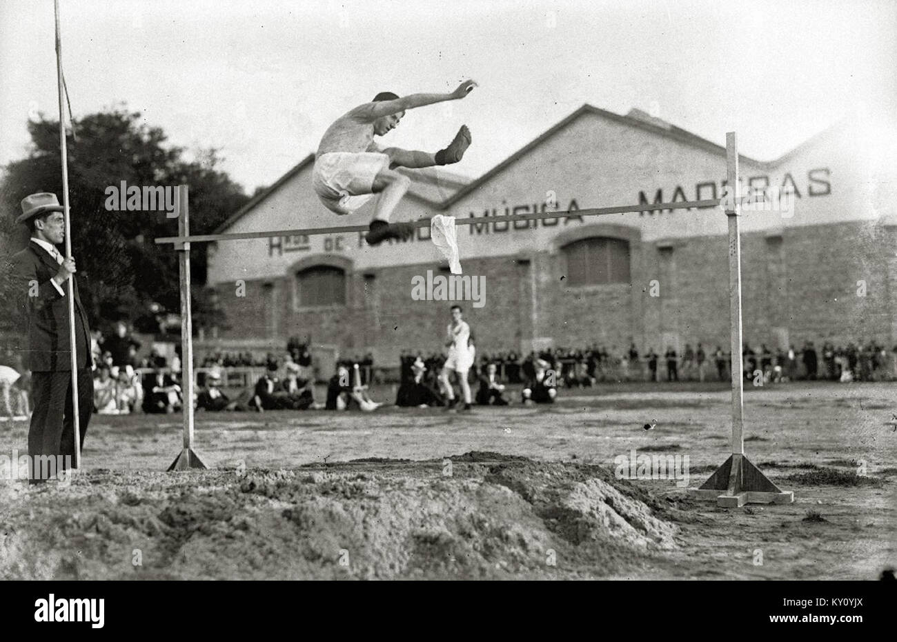 Photographs from Atotxa field show athletes participating in various ...