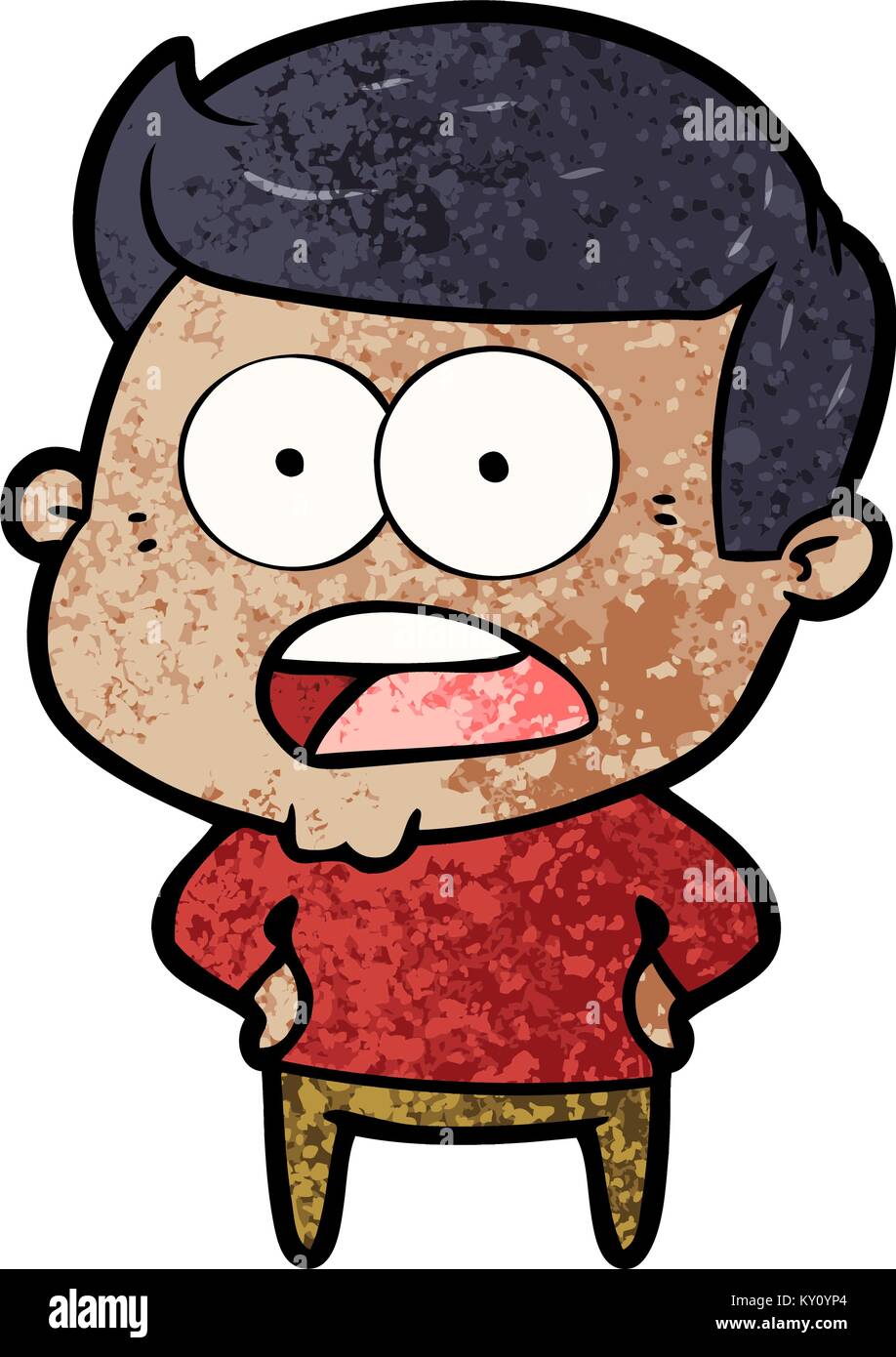 cartoon shocked man Stock Vector Image & Art - Alamy