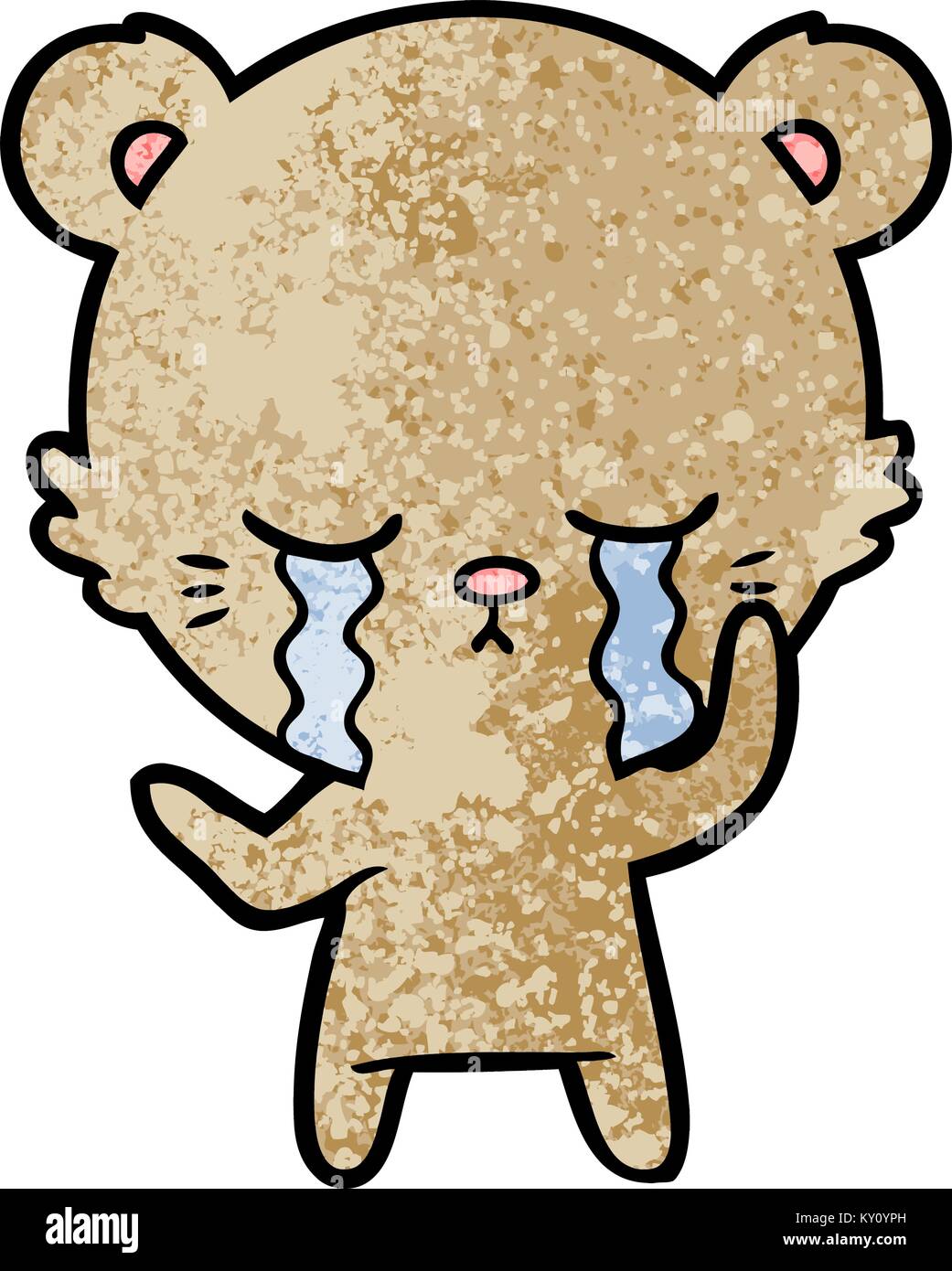 crying cartoon bear Stock Vector Image & Art - Alamy