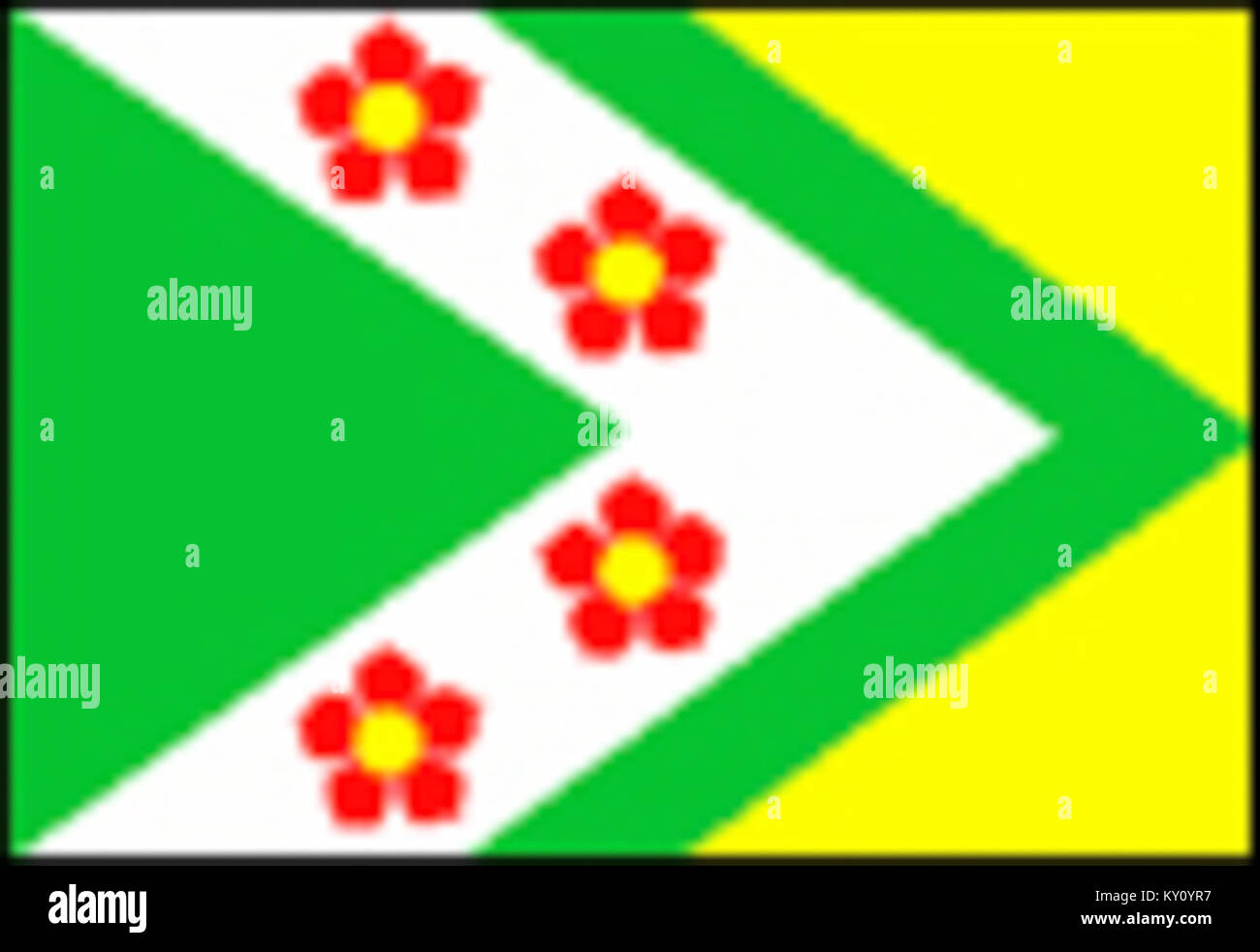 Flag of Březina (Brno-Country Stock Photo - Alamy