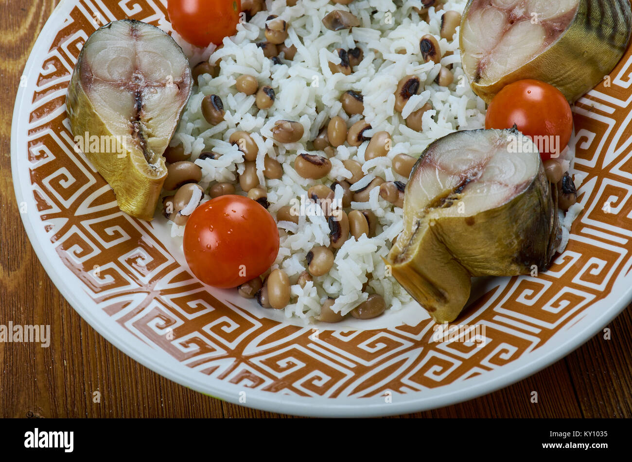 osh lobei - Lobya Pilaf with Black-Eyed Peas, Beans Plov, Mountain Jews ...