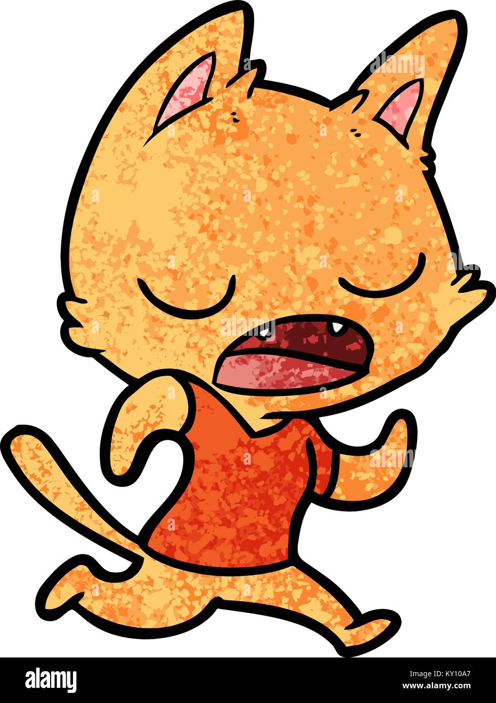 talking cat cartoon Stock Vector Image & Art - Alamy