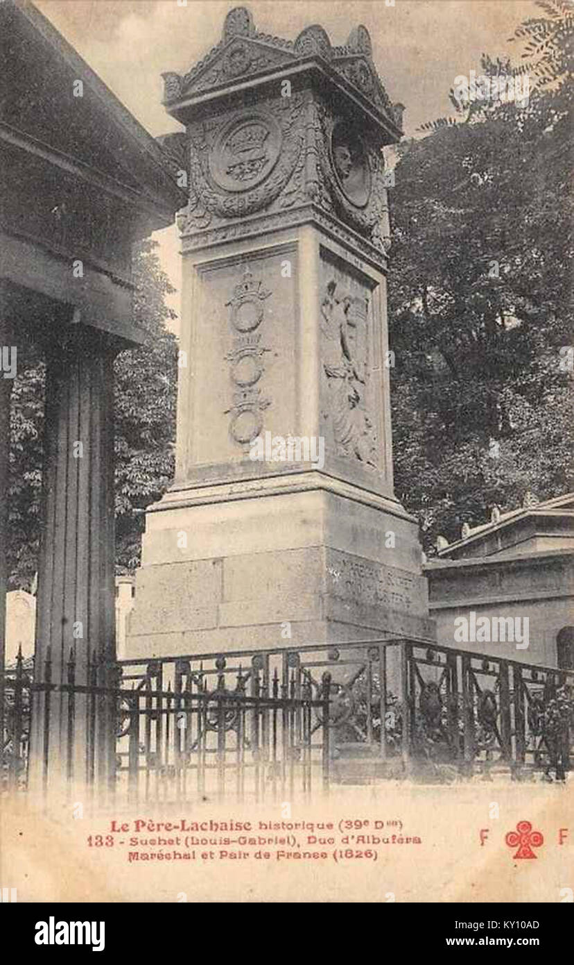 Fleury - Le Père Lachaise historique - 133-louis-gabriel-suchet-duc-d ...