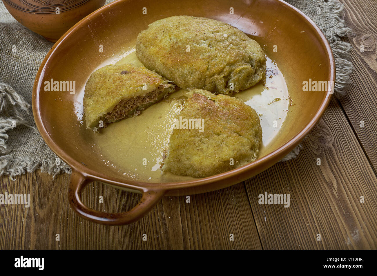 Kalduny - stuffed dumplings made of unleavened dough in Belarusian ...