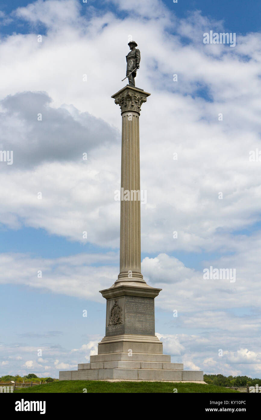 The Vermont State Monument, Hancock Avenue, Cemetery Ridge, Gettysburg ...