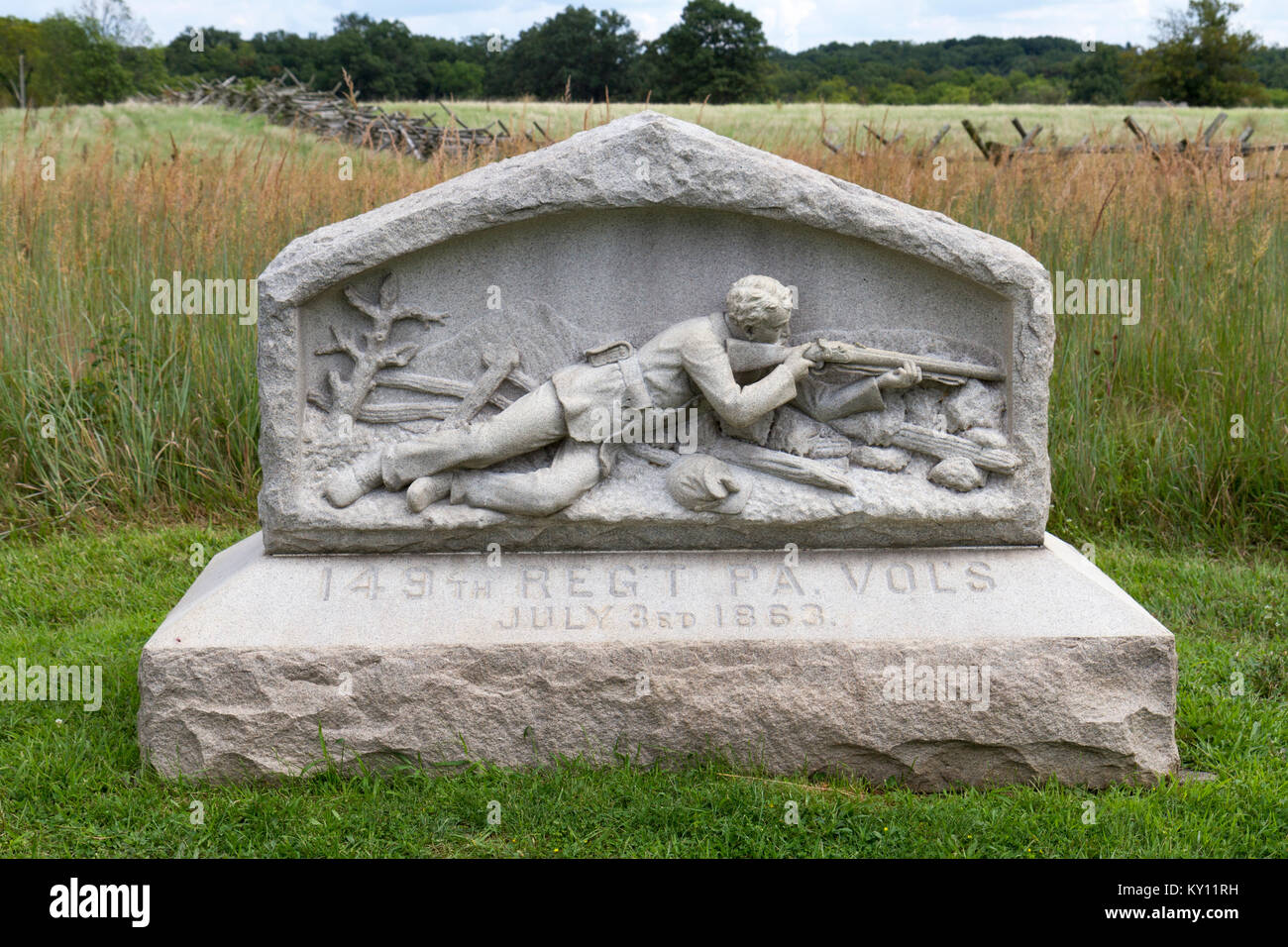 149th pennsylvania infantry monument High Resolution Stock Photography ...