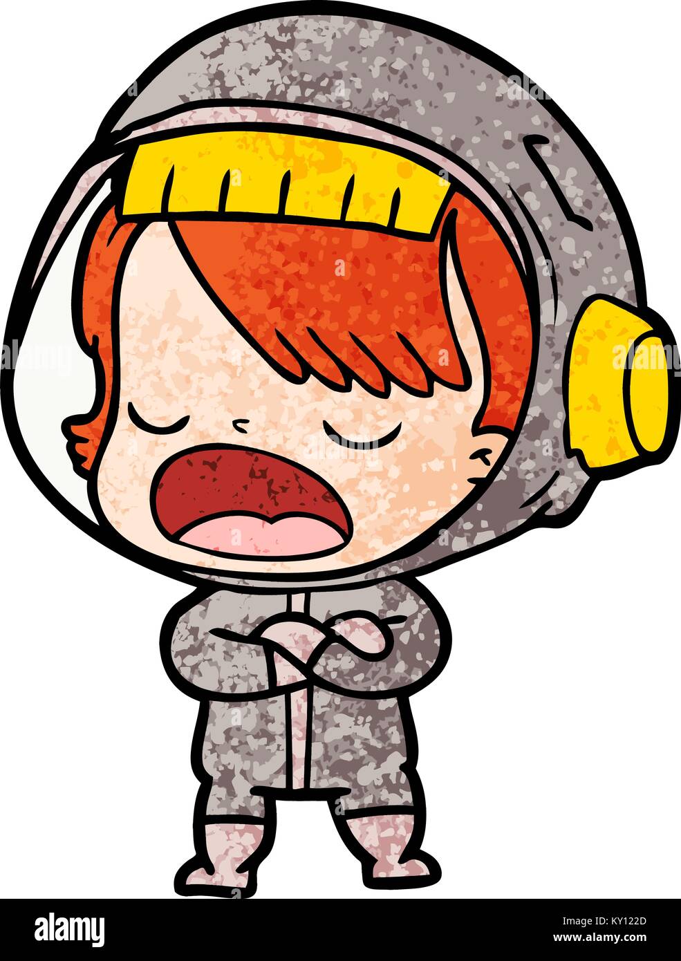 cartoon talking astronaut Stock Vector Image & Art - Alamy