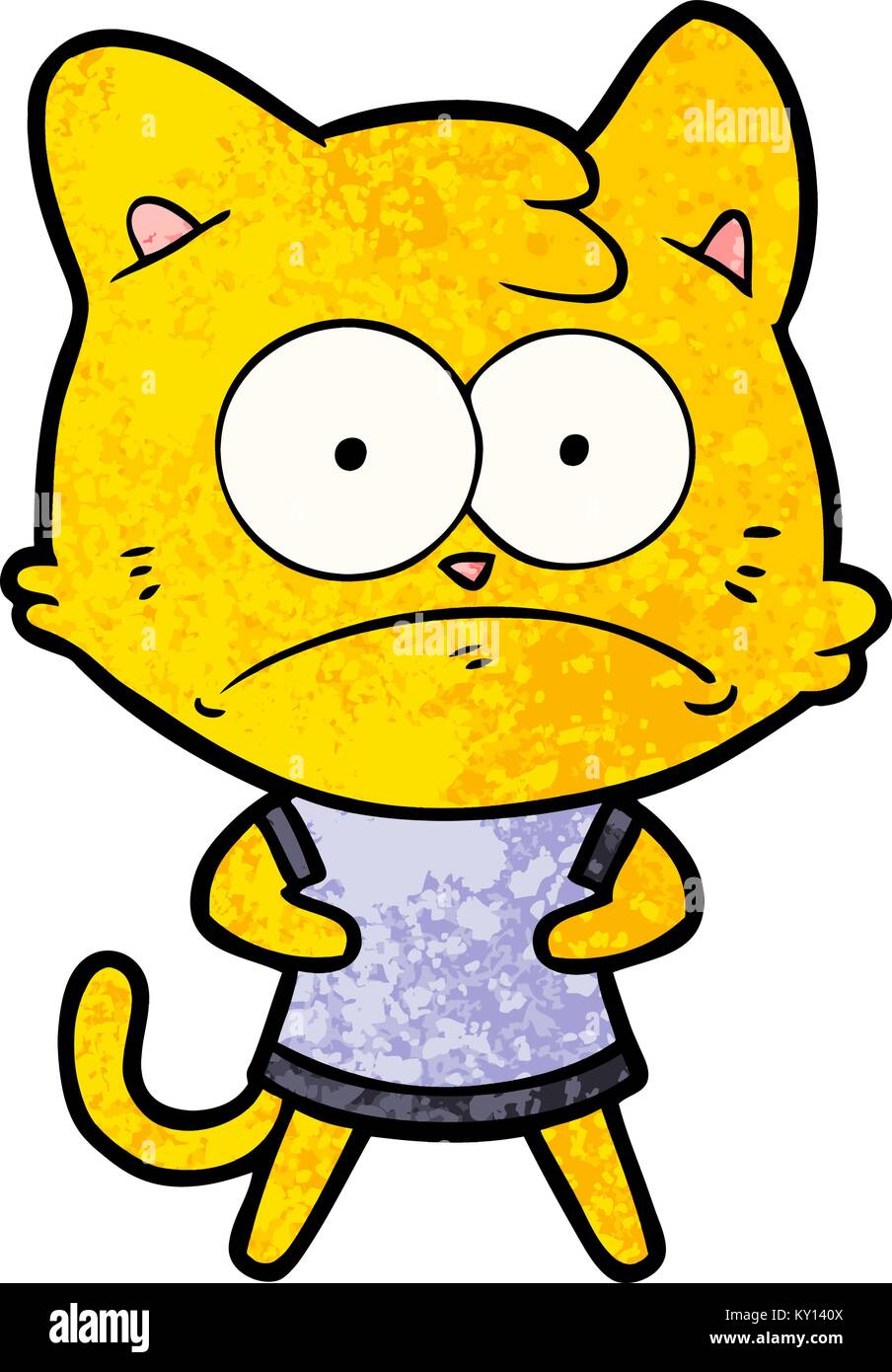 cartoon nervous cat Stock Vector Image & Art - Alamy