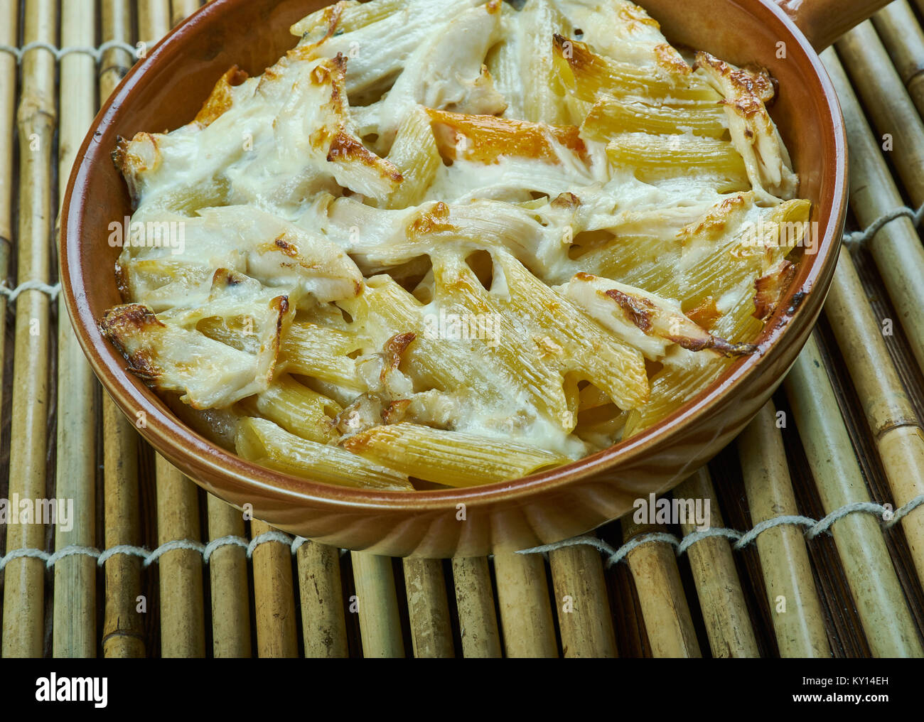 Chicken Mustard Pasta Bake - creamy one dish meal made with three kinds ...