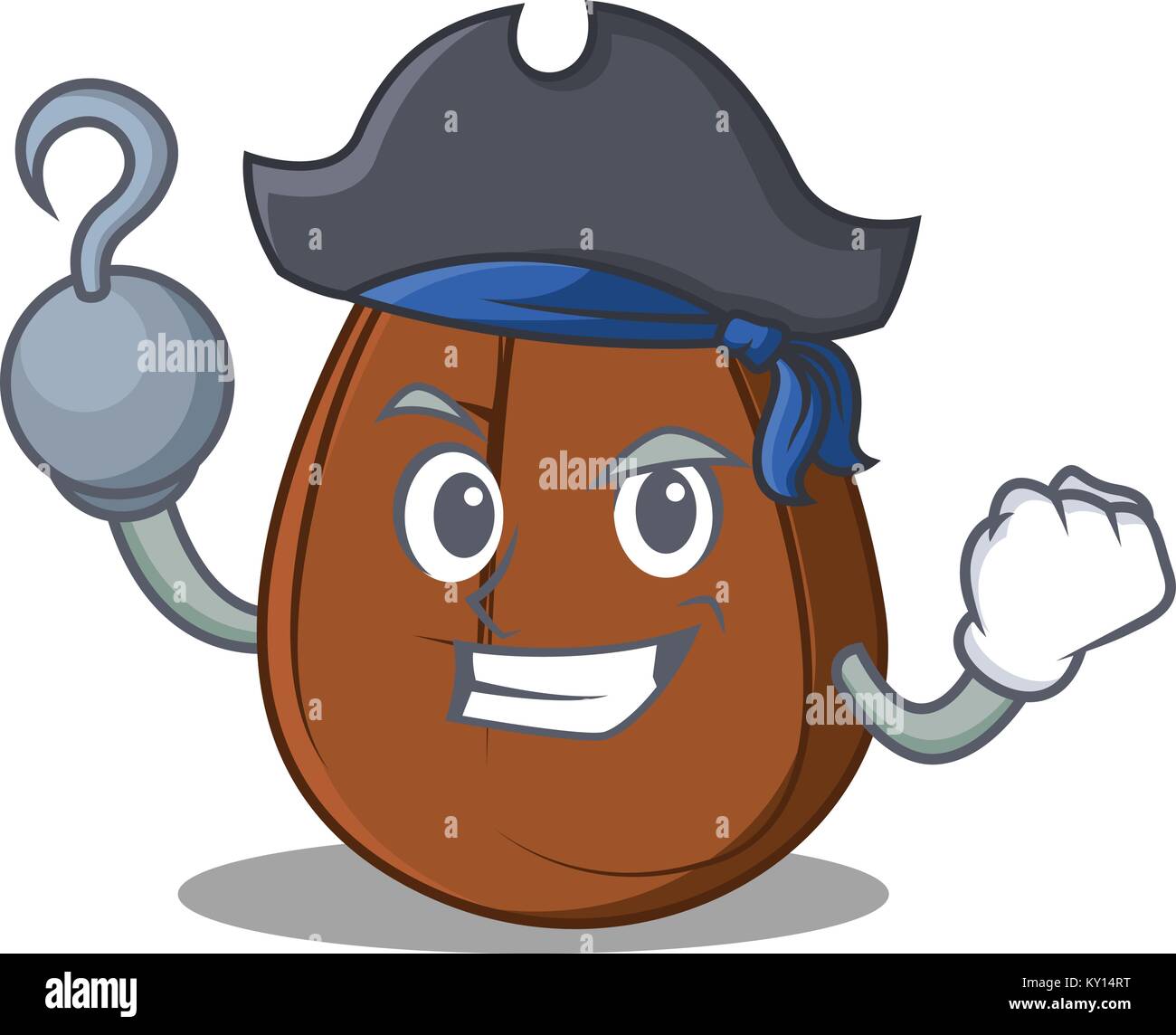 Pirate coffee bean character cartoon Stock Vector Image & Art - Alamy