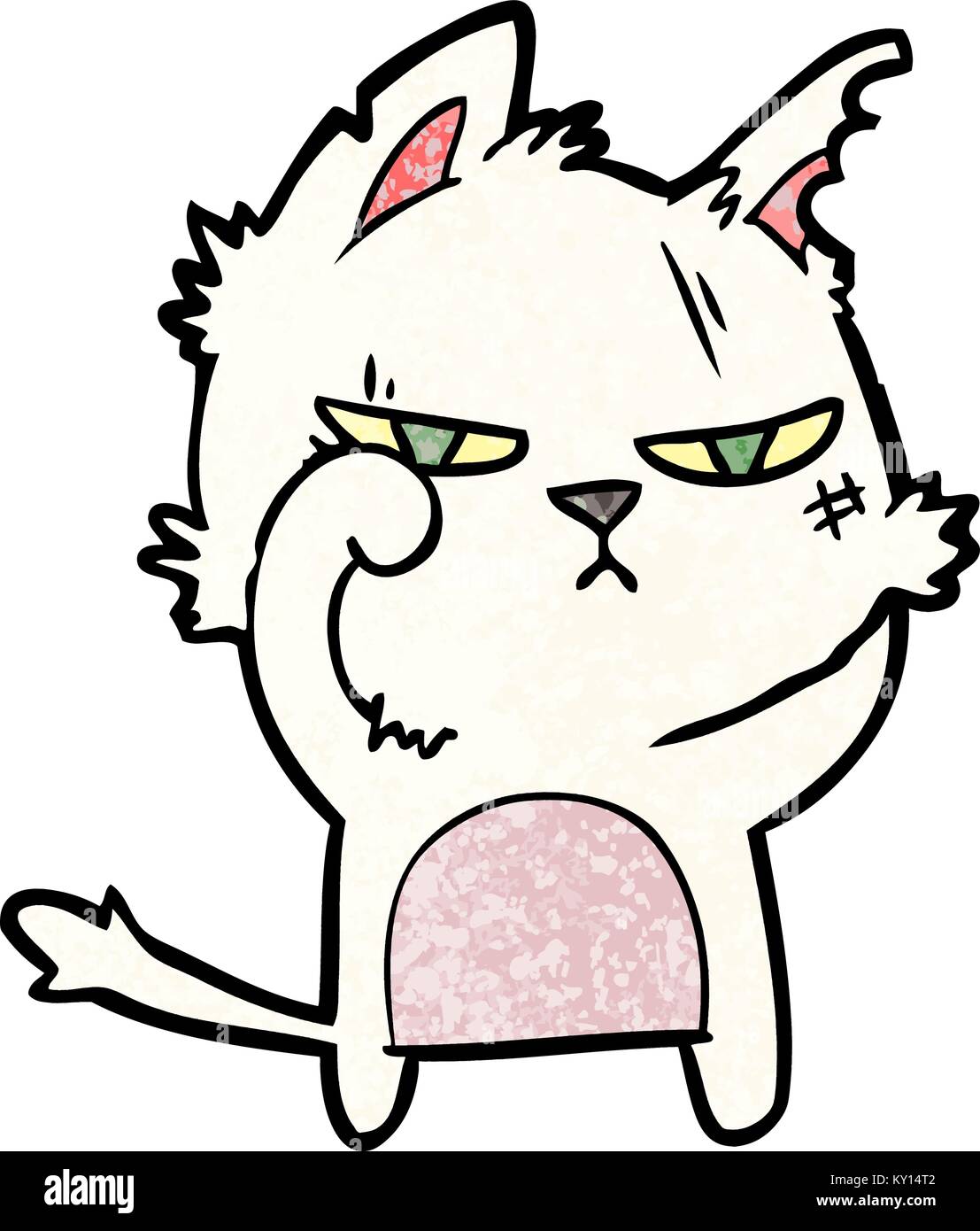 tough cartoon cat Stock Vector Image & Art - Alamy