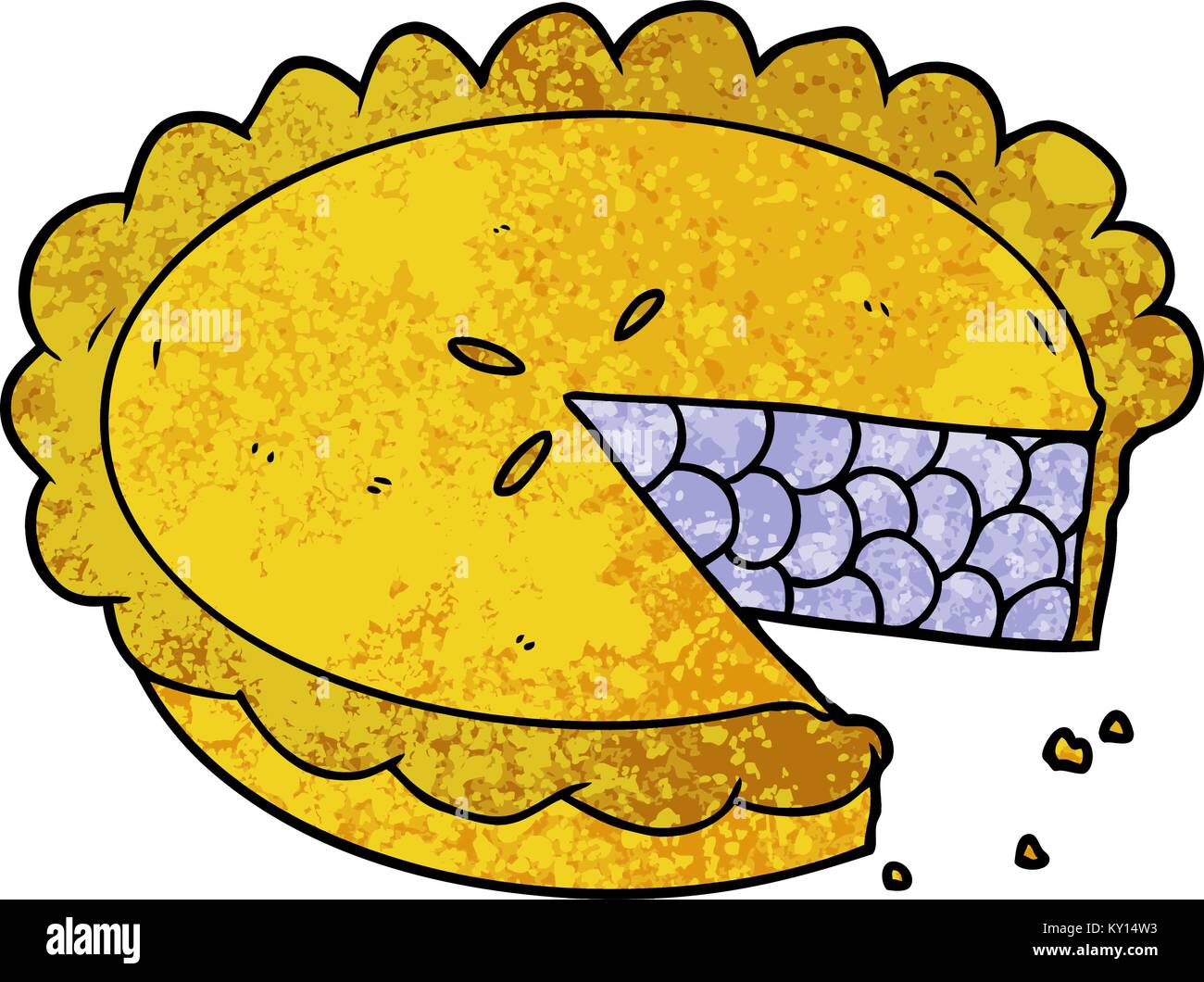 blueberry pie cartoon Stock Vector Image & Art - Alamy