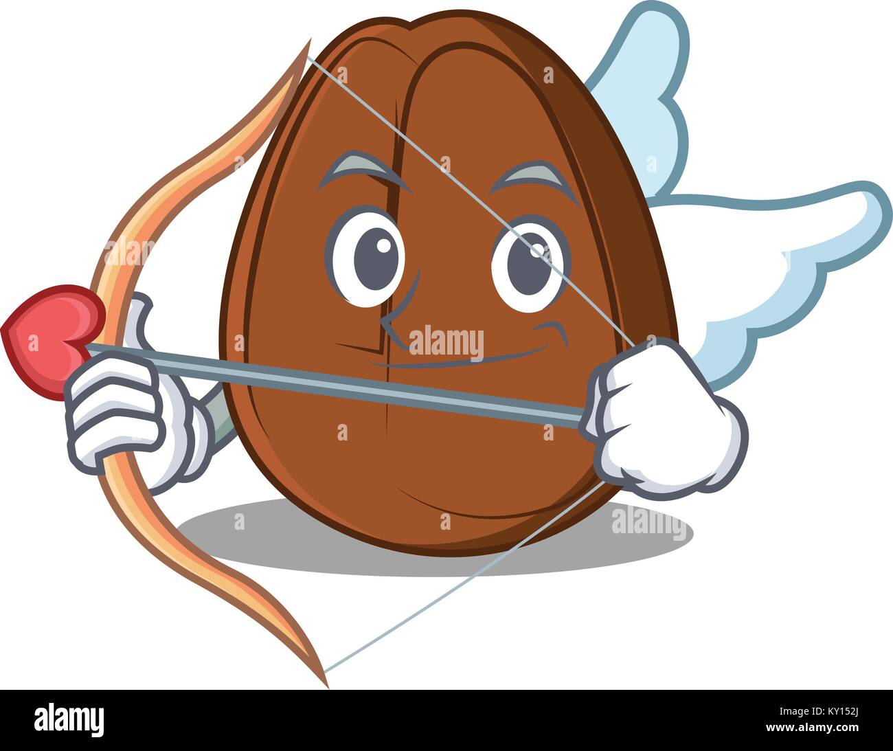 Cupid coffee bean character cartoon Stock Vector Image & Art - Alamy