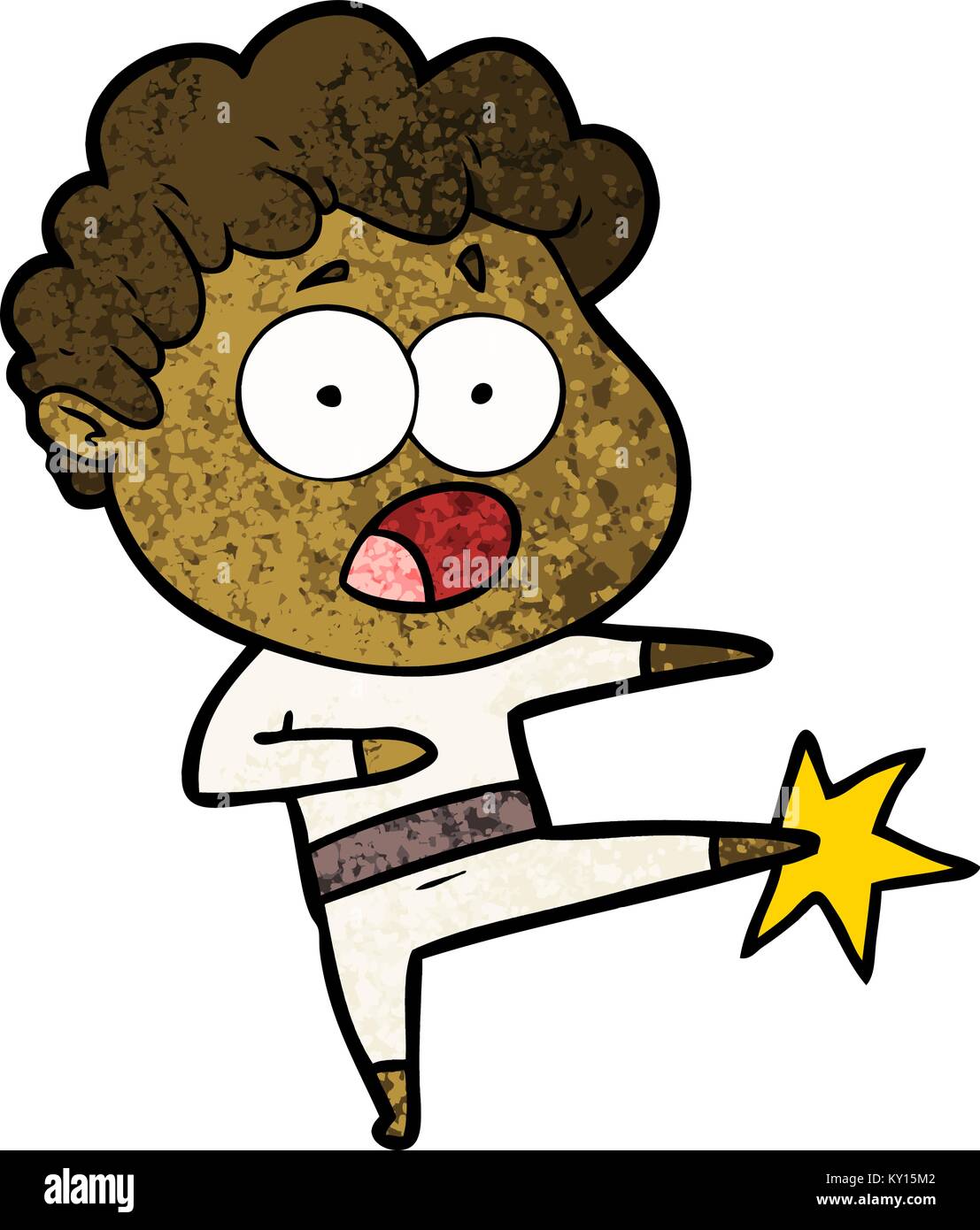 cartoon man gasping in surprise Stock Vector Image & Art - Alamy