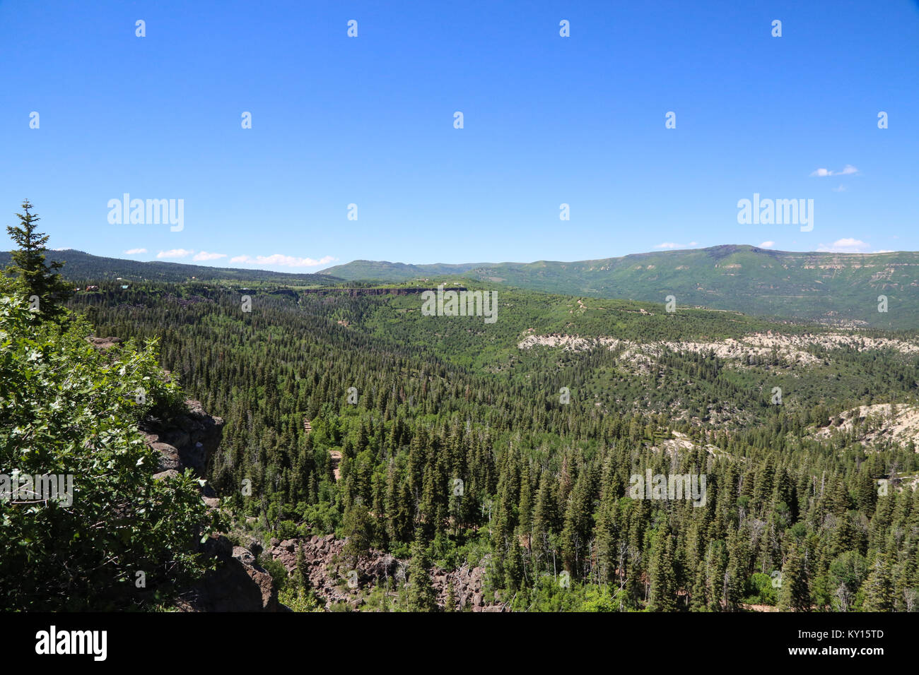 A view from Lava Point on the west side of Zion National Park Stock ...