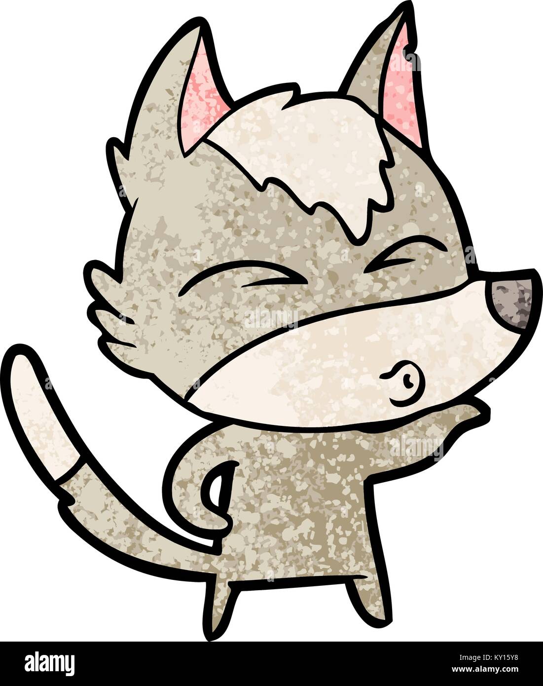 cartoon wolf pouting Stock Vector Image & Art - Alamy