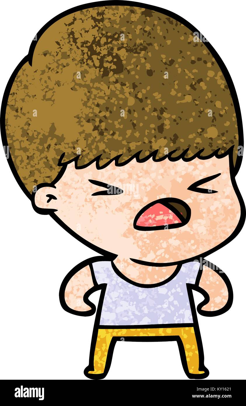cartoon stressed man Stock Vector Image & Art - Alamy