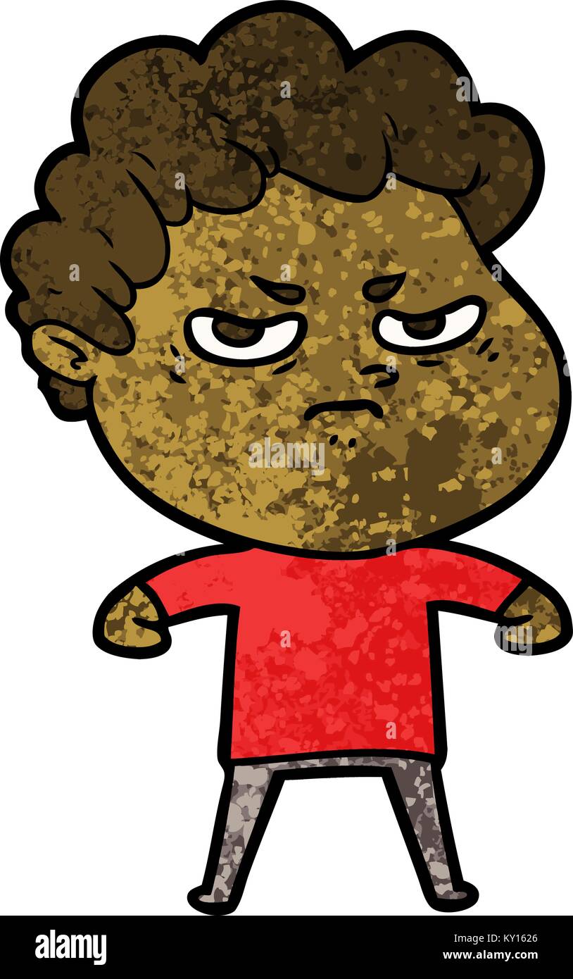 cartoon angry man Stock Vector Image & Art - Alamy