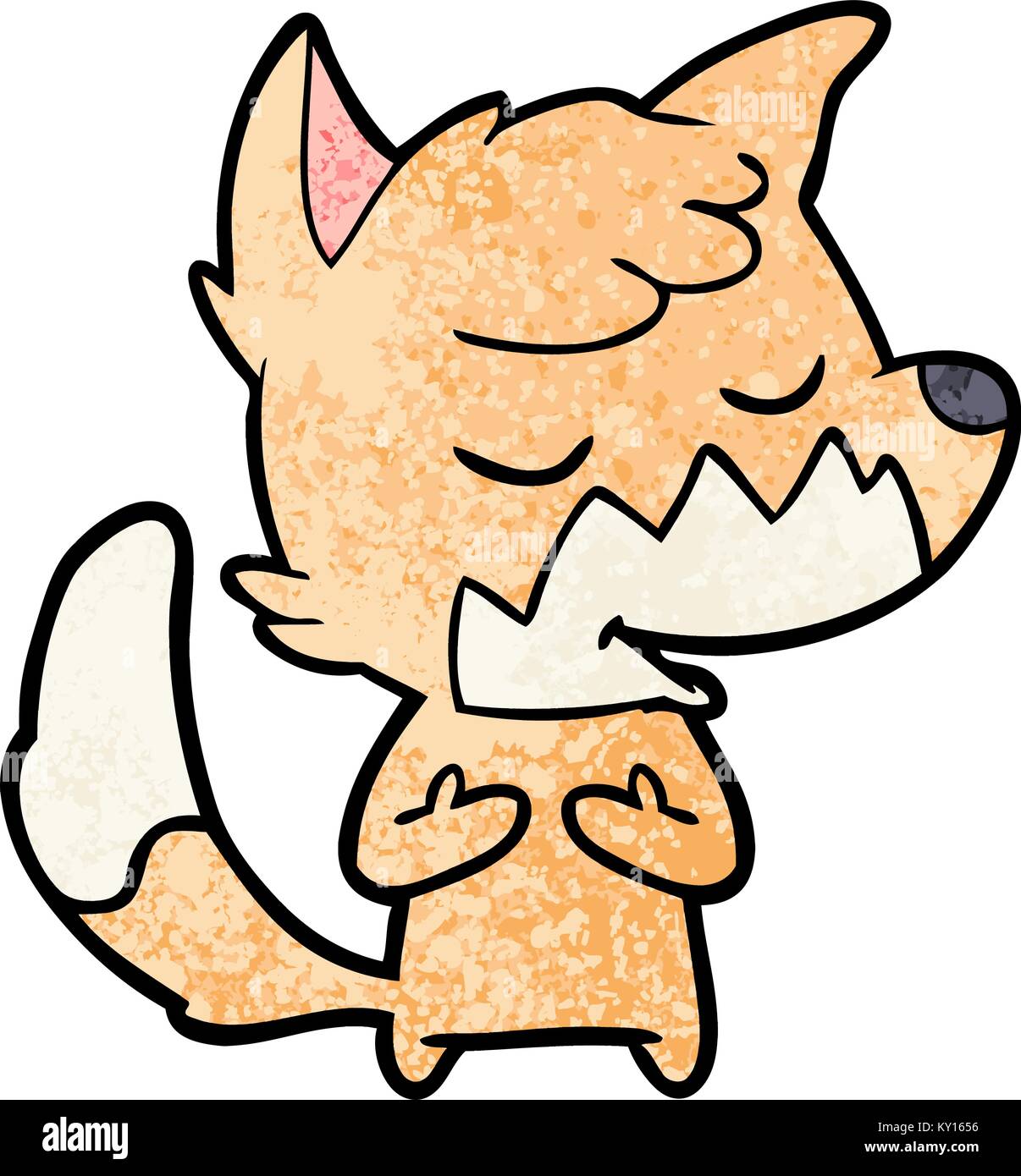 friendly cartoon fox Stock Vector Image & Art - Alamy
