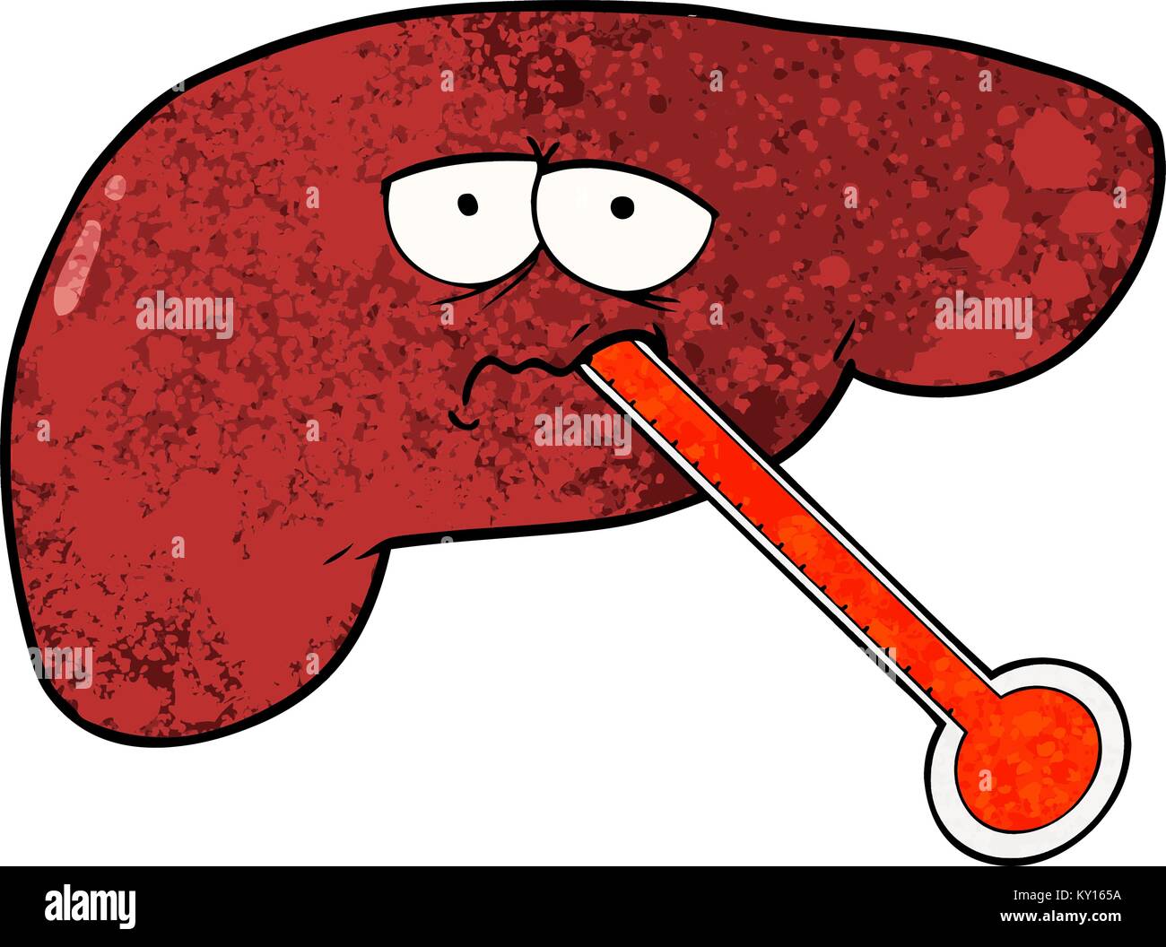 cartoon unhealthy liver Stock Vector Image & Art - Alamy