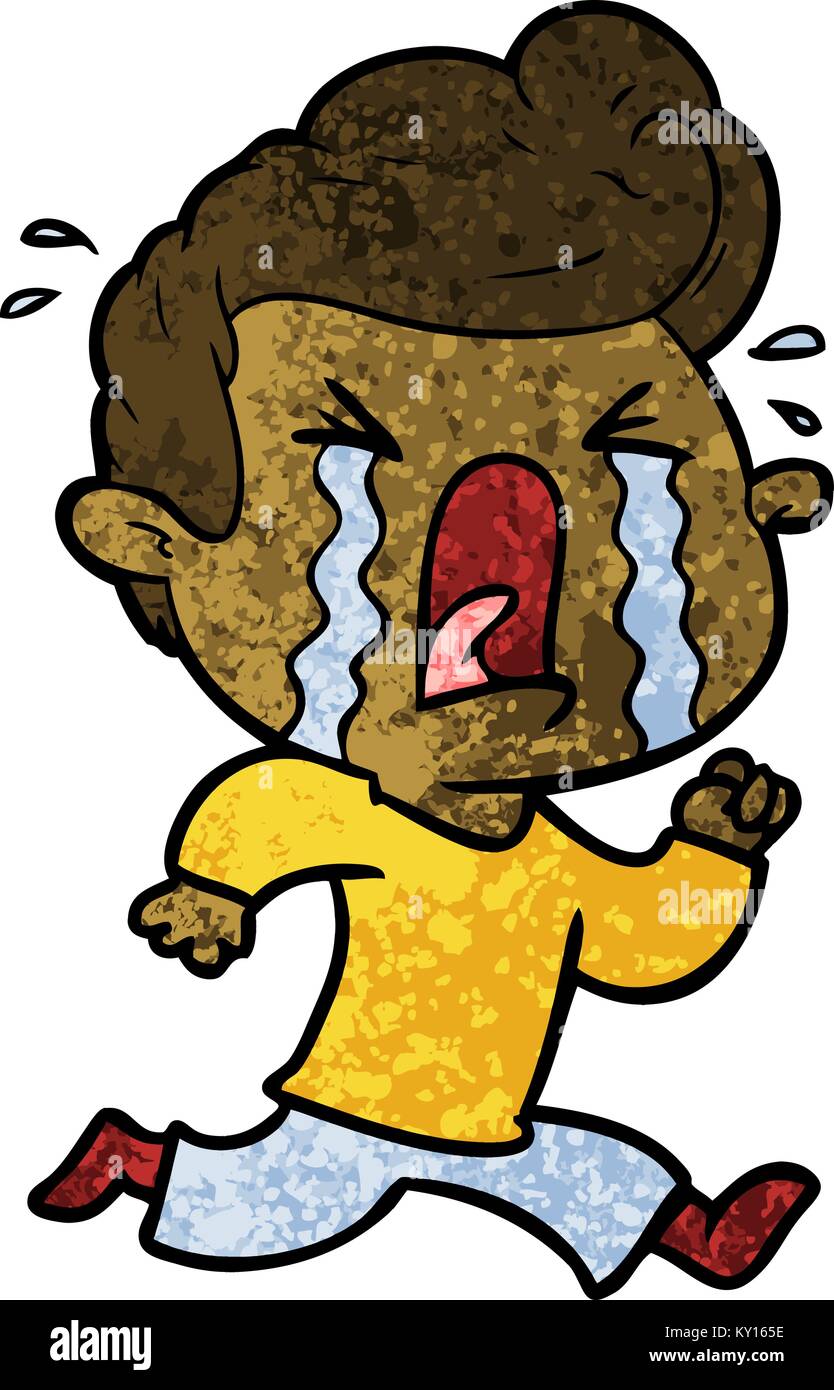 cartoon crying man Stock Vector Image & Art - Alamy