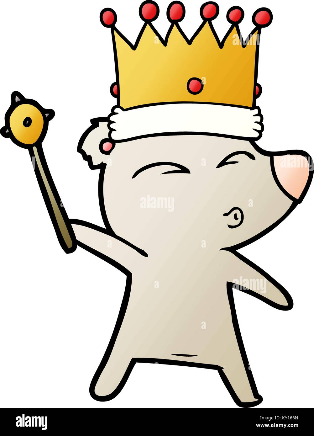 cartoon whistling bear king Stock Vector Image & Art - Alamy