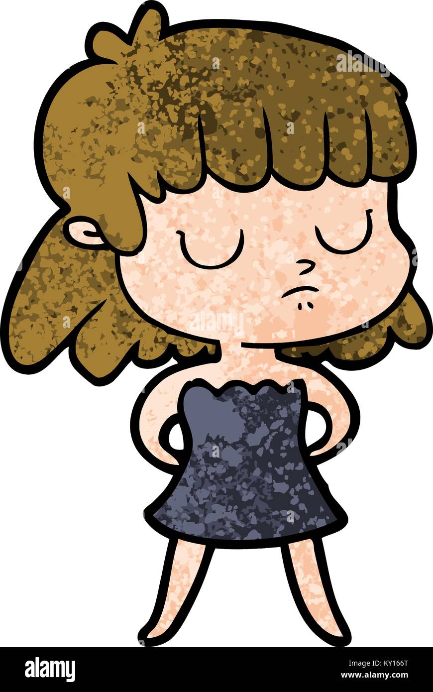 cartoon indifferent woman Stock Vector Image & Art - Alamy