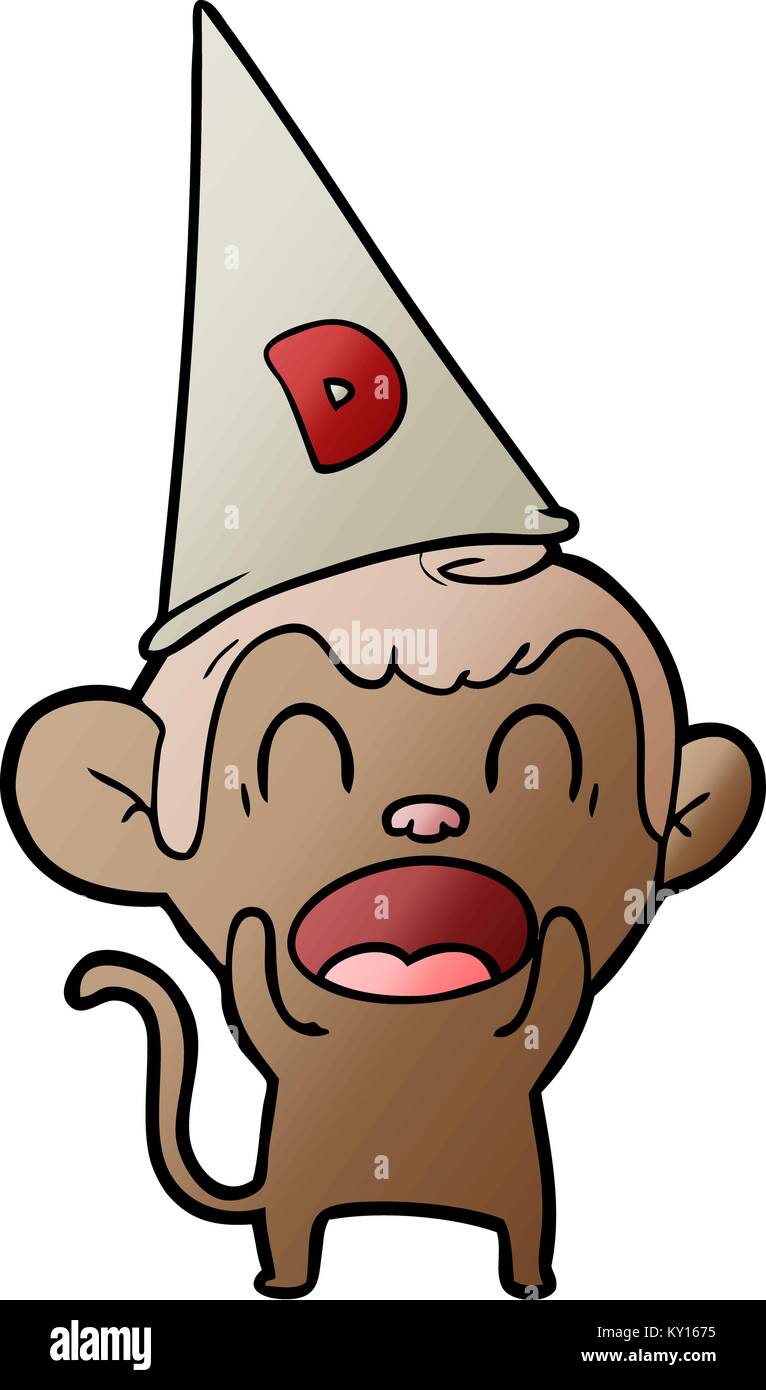 shouting cartoon monkey Stock Vector Image & Art - Alamy