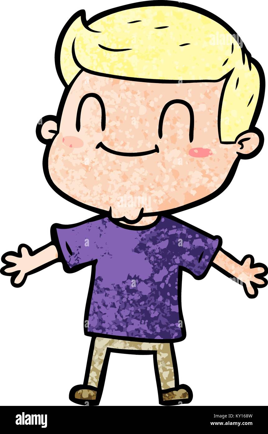 cartoon friendly man Stock Vector Image & Art - Alamy