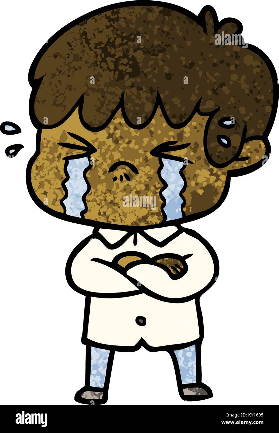 crying boy cartoon Stock Vector Image & Art - Alamy