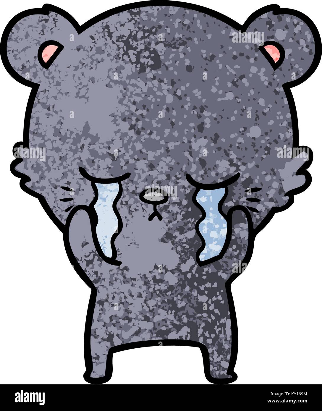 crying bear cartoon character Stock Vector Image & Art - Alamy