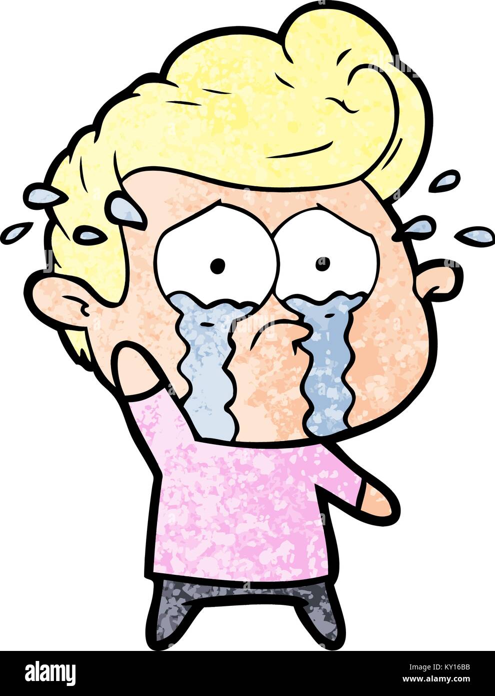 cartoon crying man Stock Vector Image & Art - Alamy